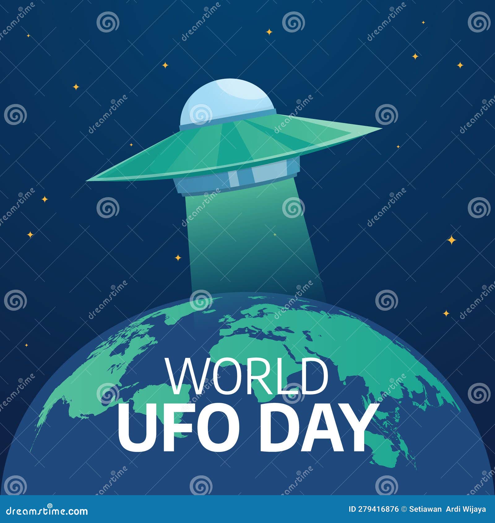 Vector Graphic of World UFO Day Good for World UFO Day Celebration ...