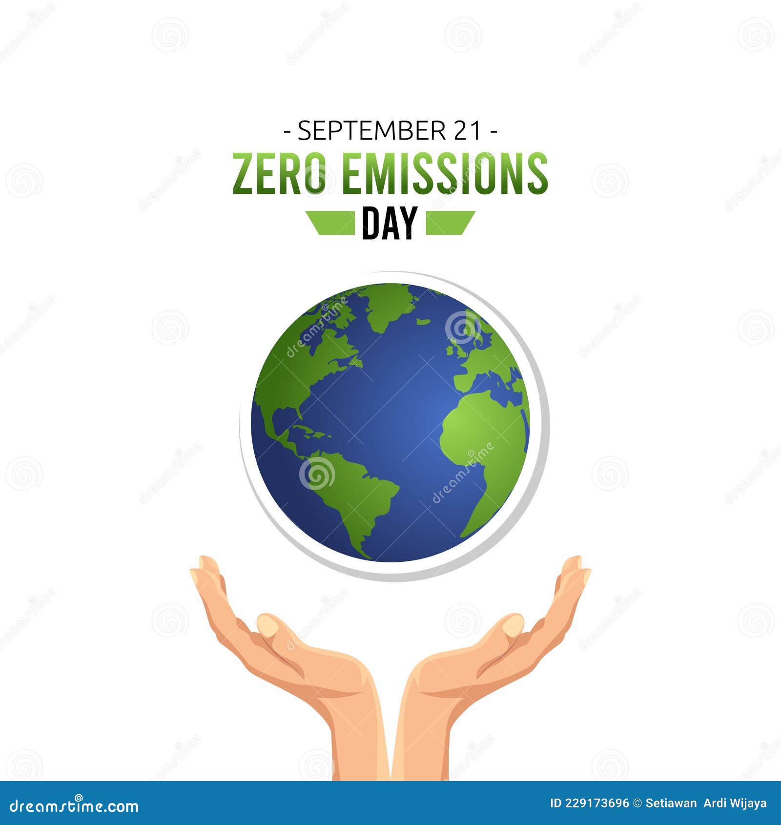 Vector Graphic of Zero Emissions Day Stock Vector - Illustration of fuel, design: 229173696