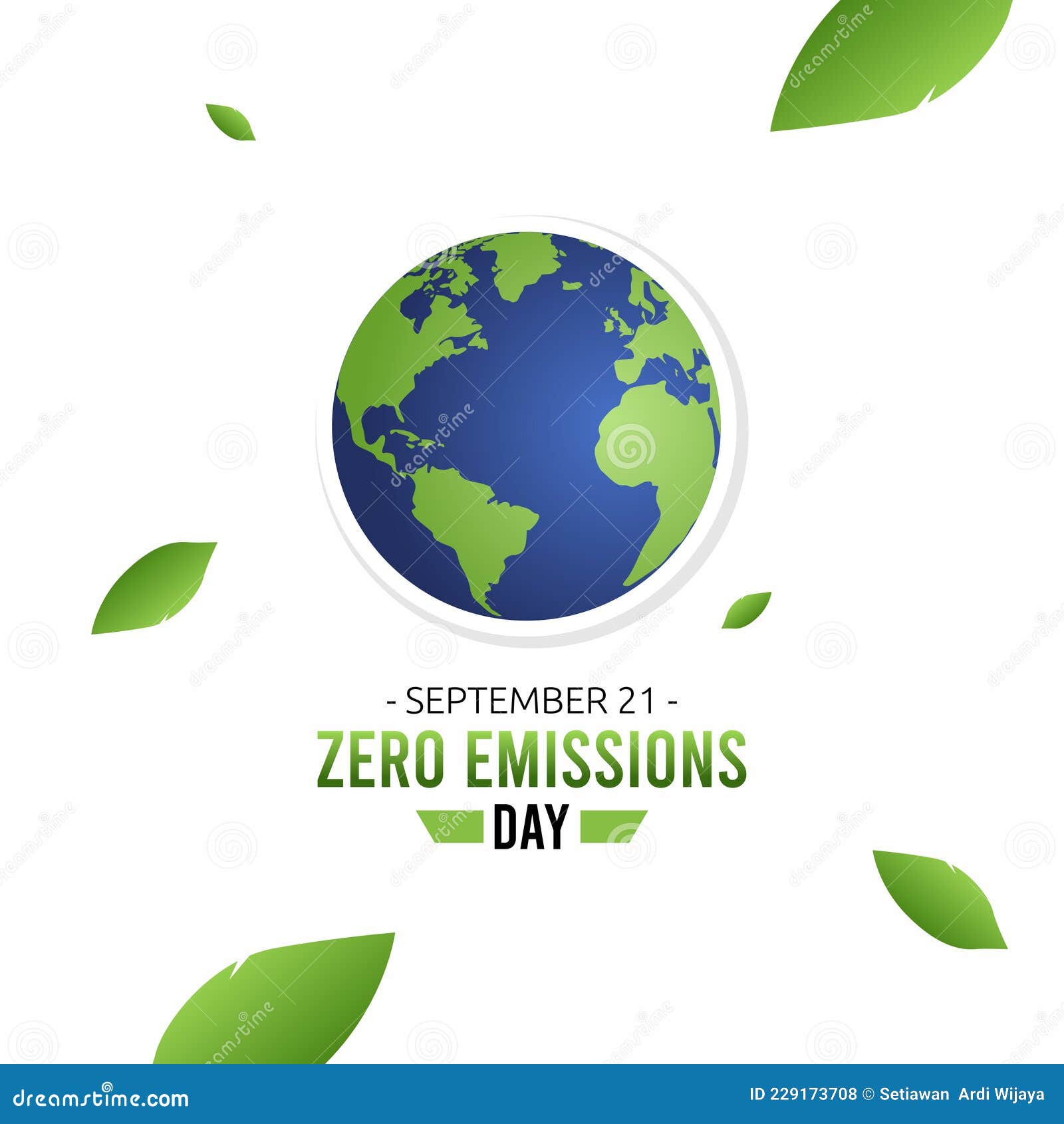 Vector Graphic of Zero Emissions Day Stock Vector - Illustration of ...