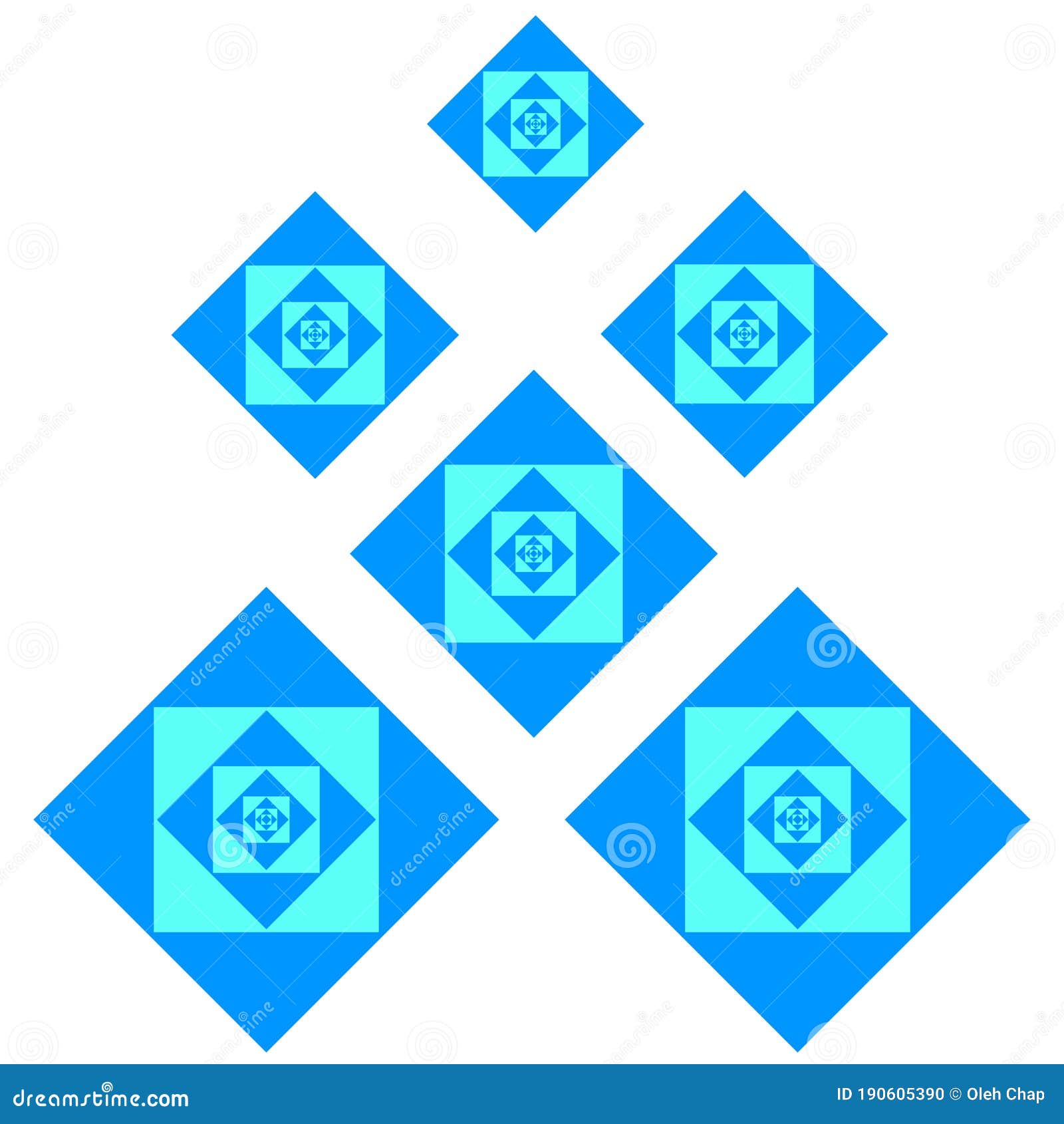 Vector Graphics, Abstract Figures from Squares. Stock Vector ...