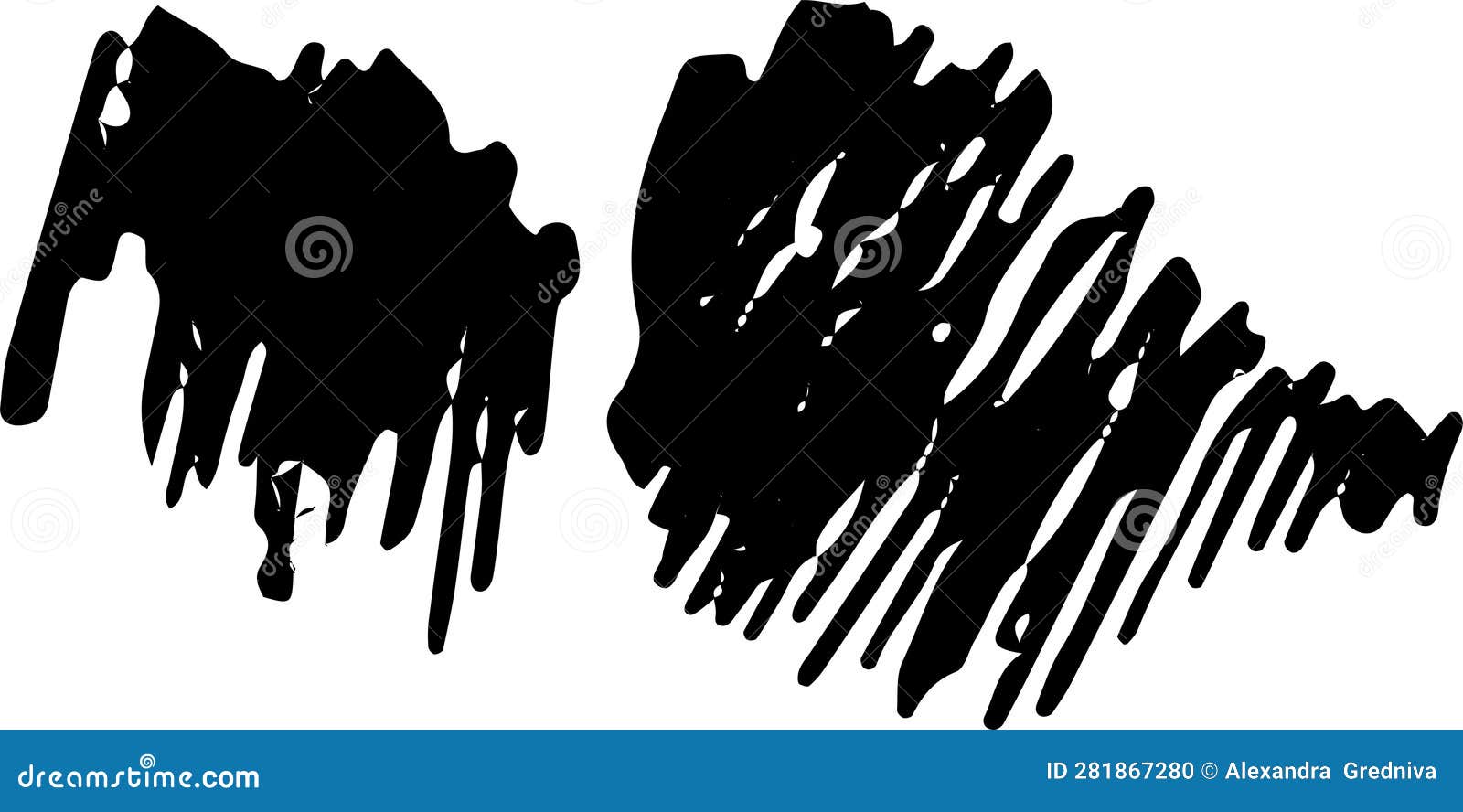 Vector Graphics Black Spots. Abstract Elements Black Graphics ...