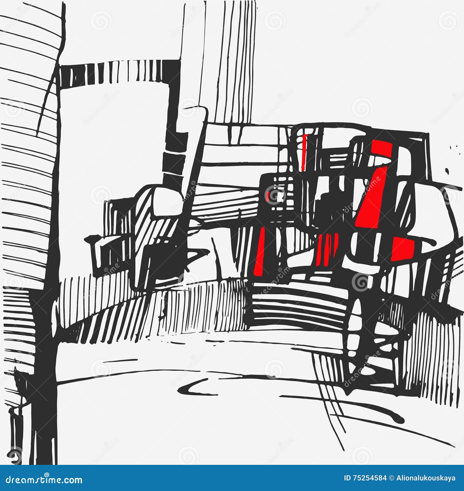 Vector Graphics, Chaotic Lines Drawn in Ink. the Original Background is ...