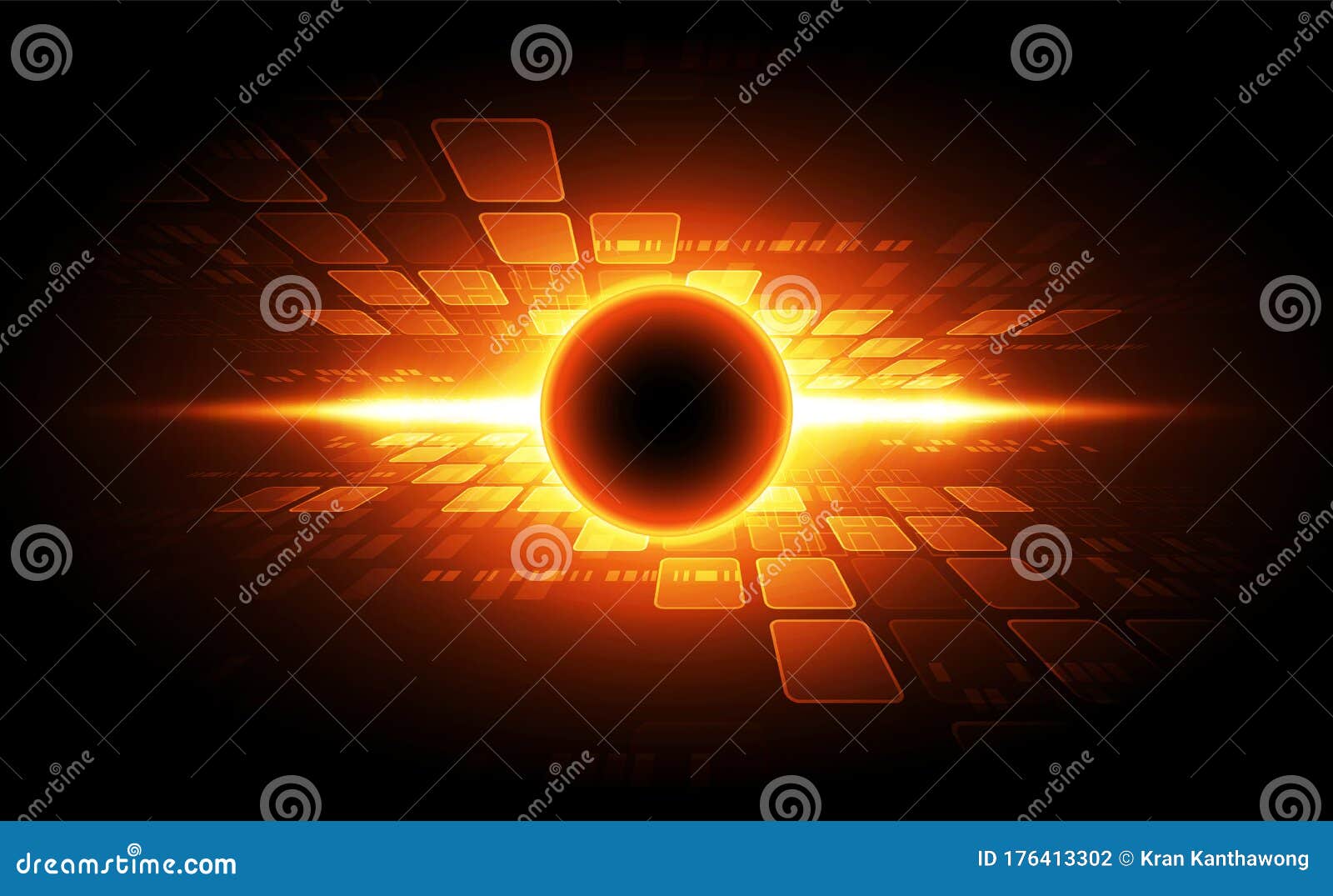 Vector Graphics. Chip Processor Speed Technology Background. Vector Illustration | CartoonDealer ...