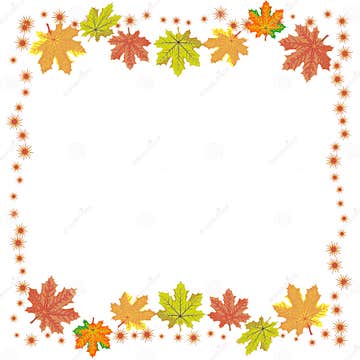 Vector Graphics Clipart Maple Leaf Frame Stock Vector - Illustration of ...