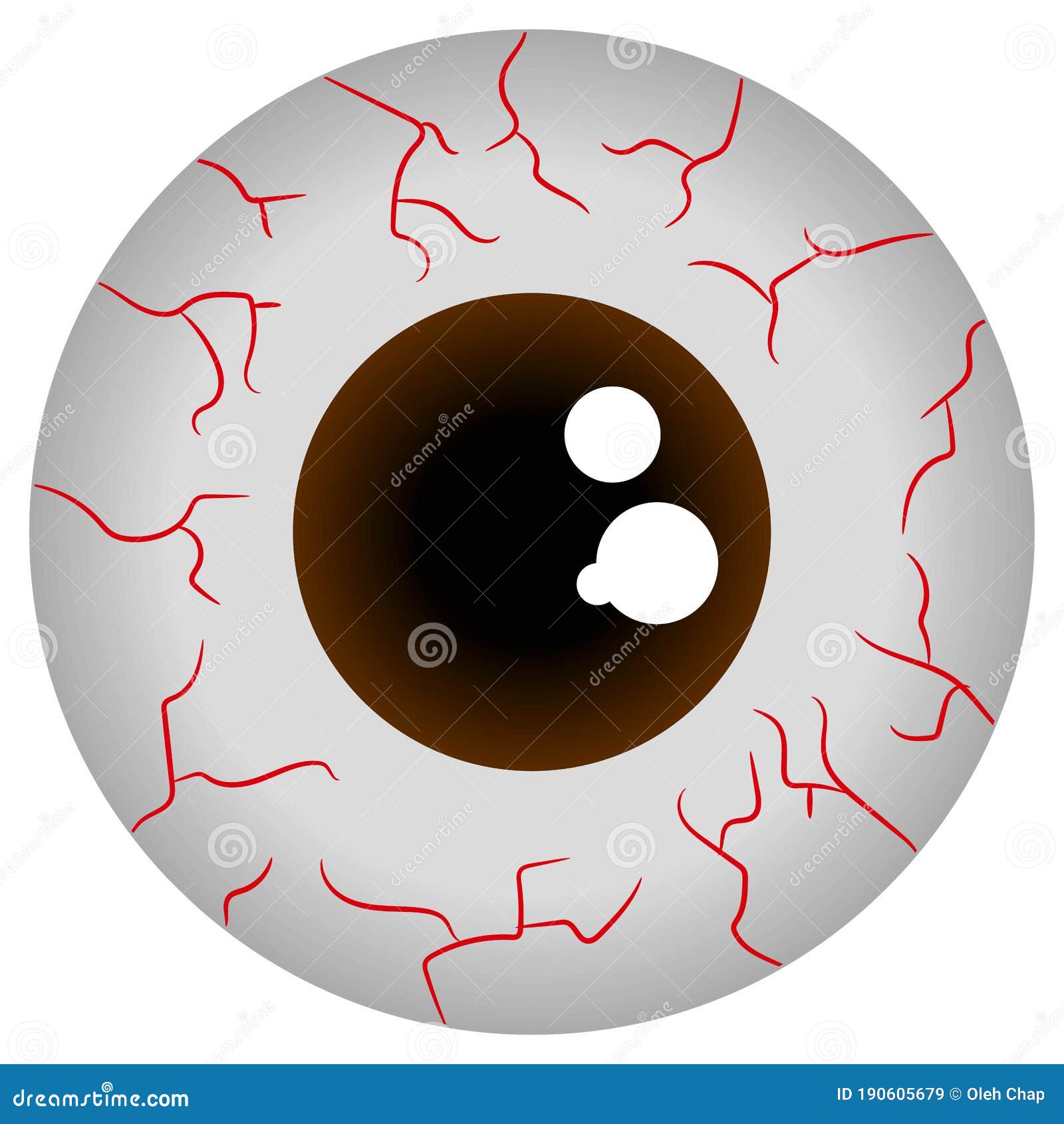 Vector Graphics, Eye with Red Veins. Stock Vector - Illustration of ...