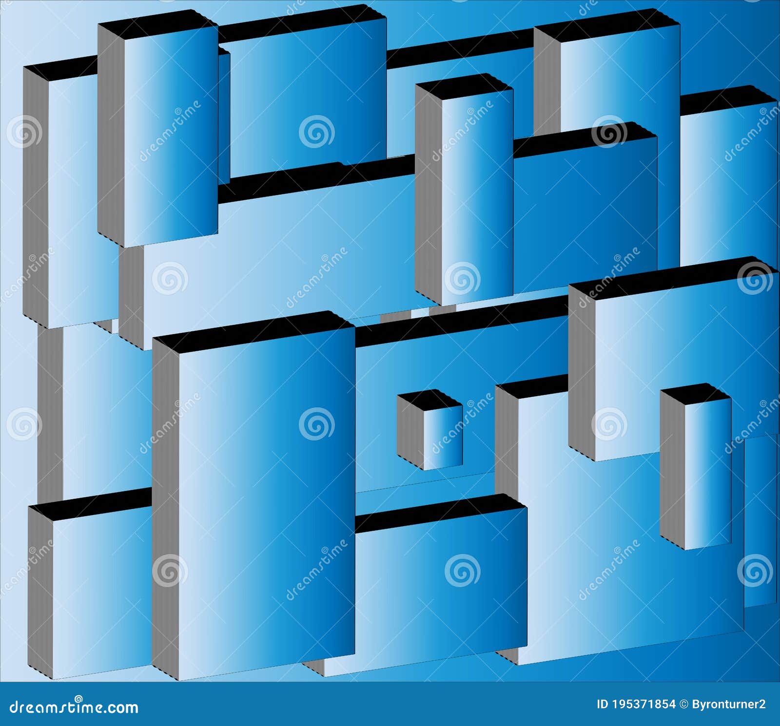 Blue Terrain progression stock illustration. Illustration of talent ...