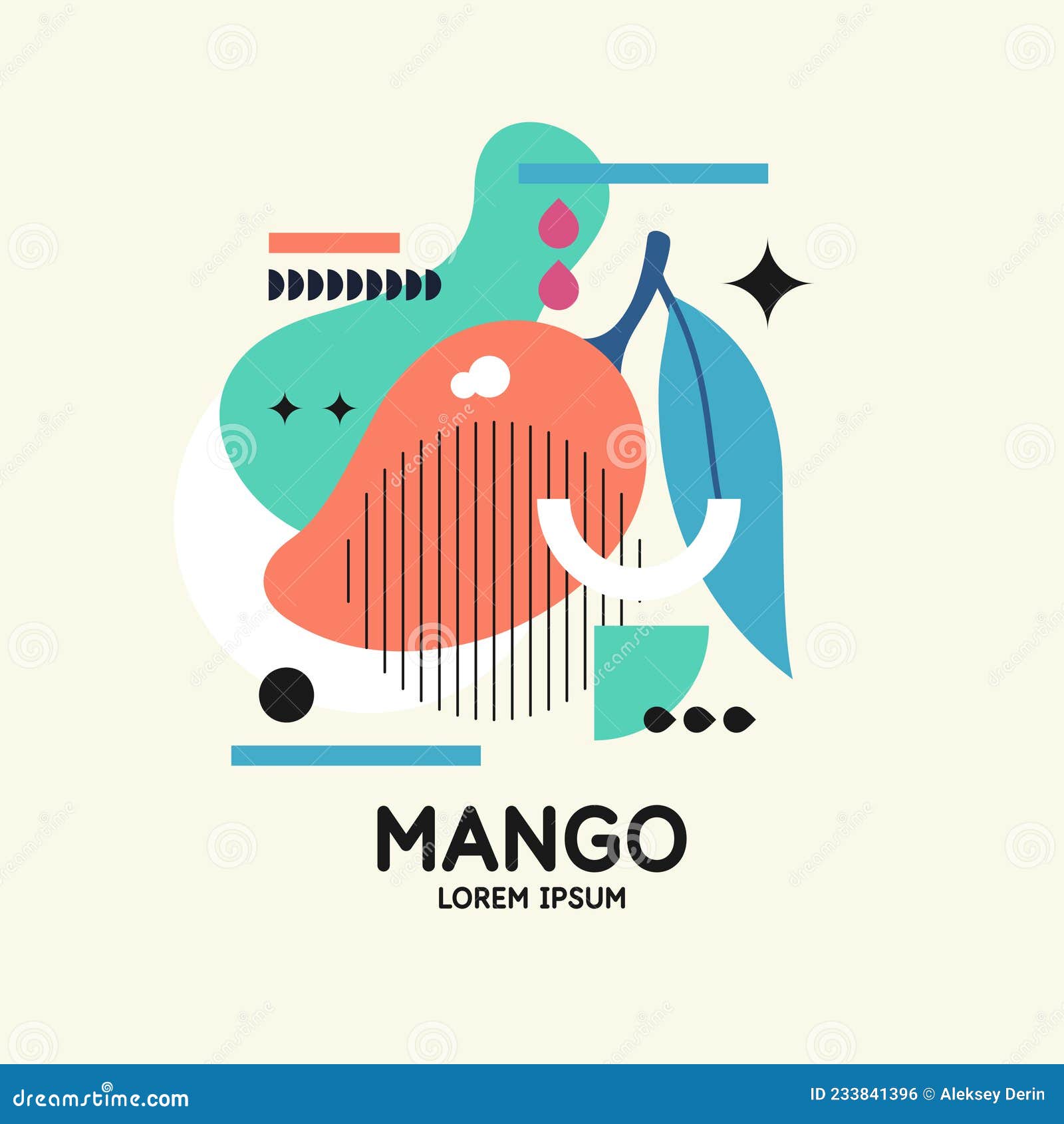 Vector Graphics in a Minimalistic Fashionable Style with Geometric ...