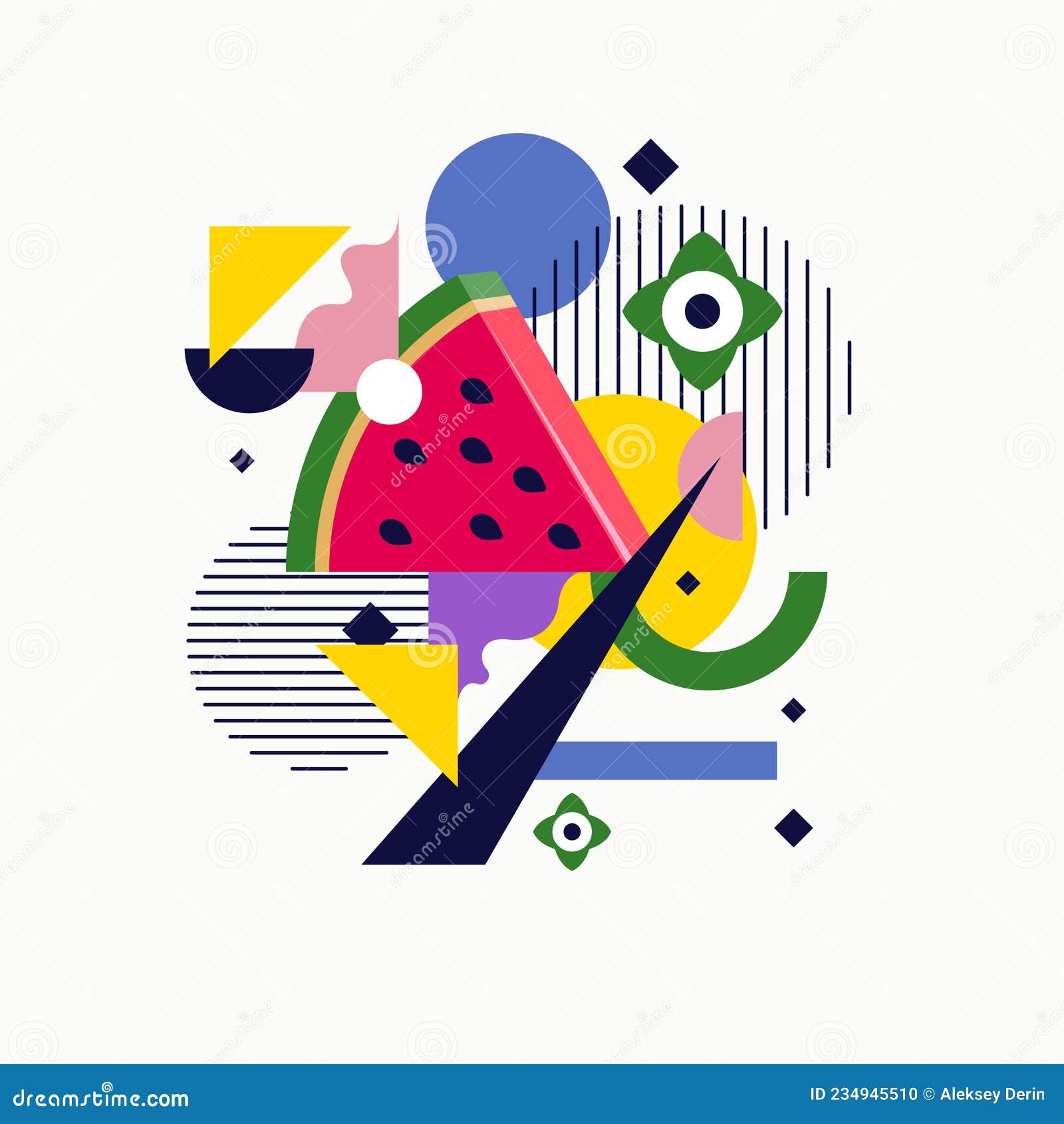 Vector Graphics in a Minimalistic Fashionable Style with Geometric ...