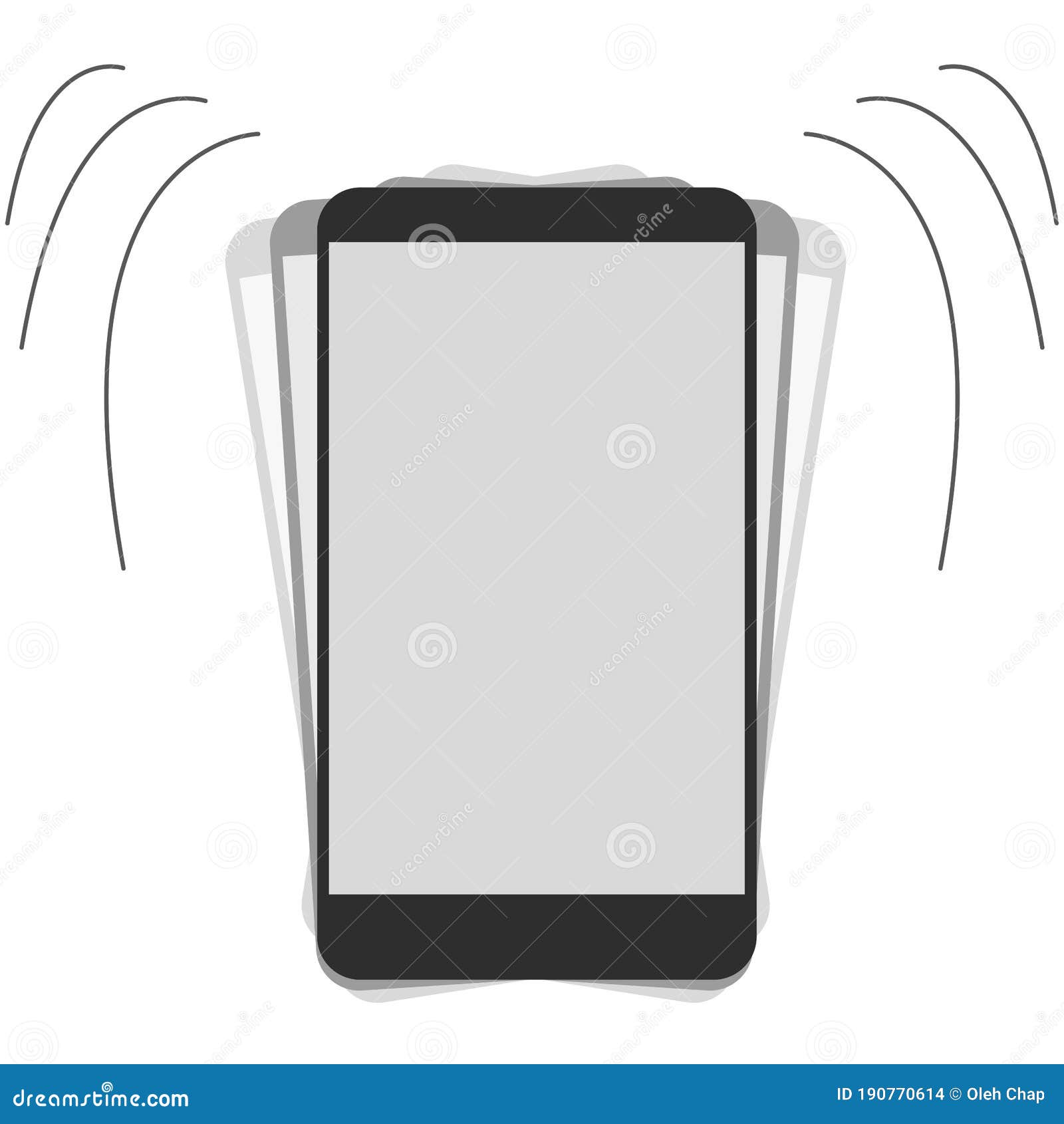 Vector Graphics Smartphone Ringing. Stock Vector - Illustration of ...