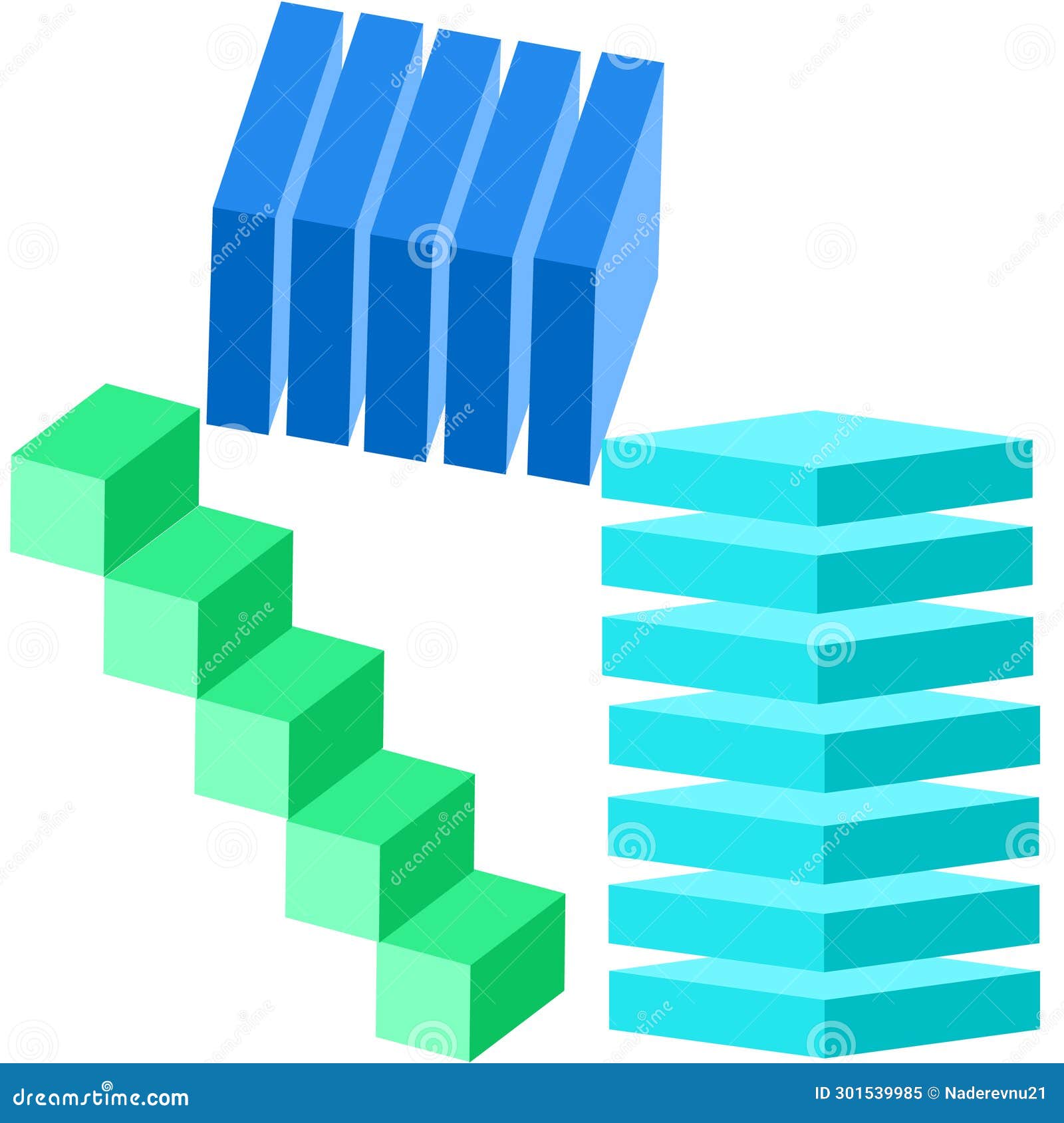 Voluminous, Multi-colored Geometric Shapes of Various Shapes Stock ...