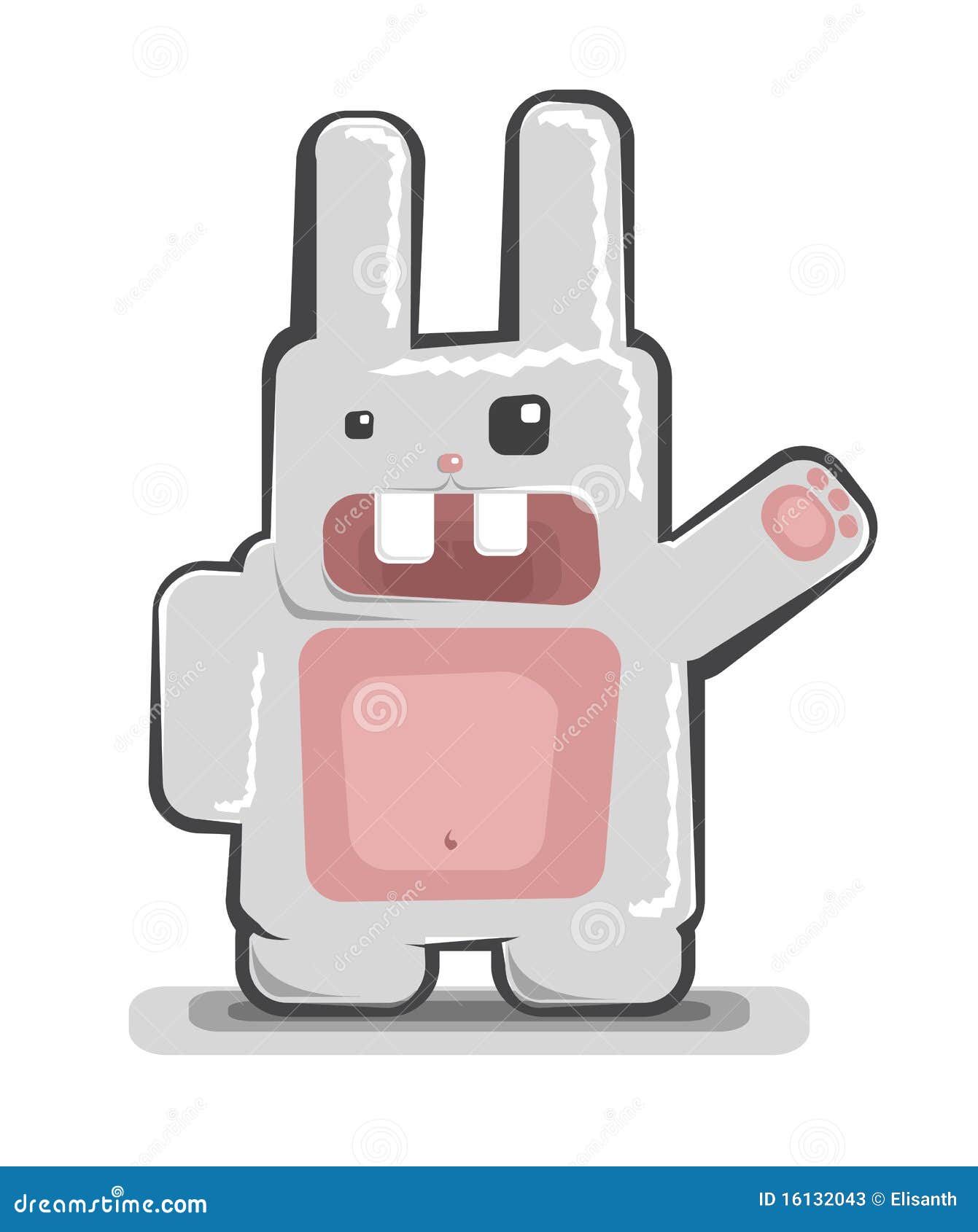 Vector grappig konijn vector illustratie. Illustration of achtergrond ...