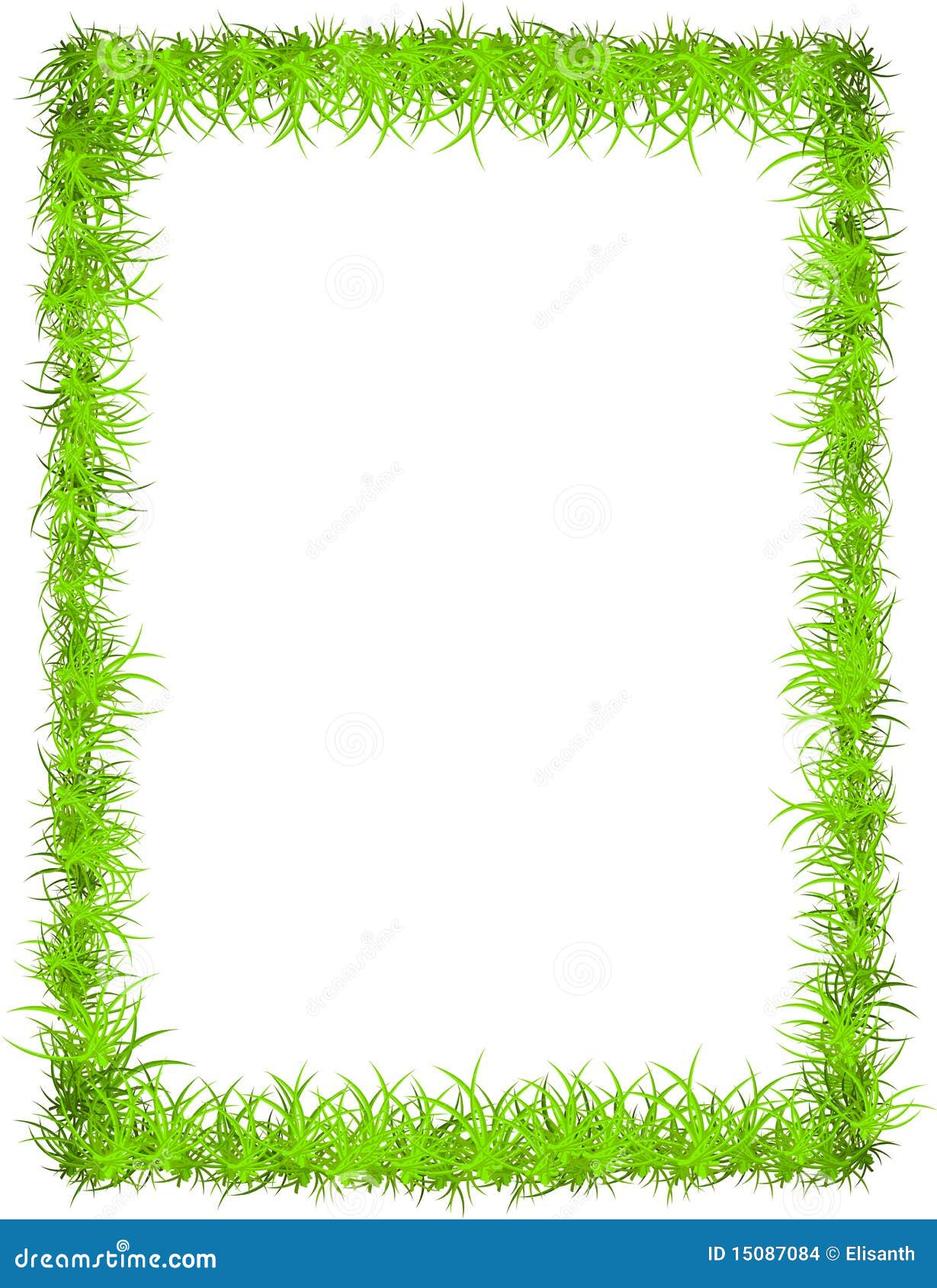Vector grass frame stock vector. Illustration of clip - 15087084