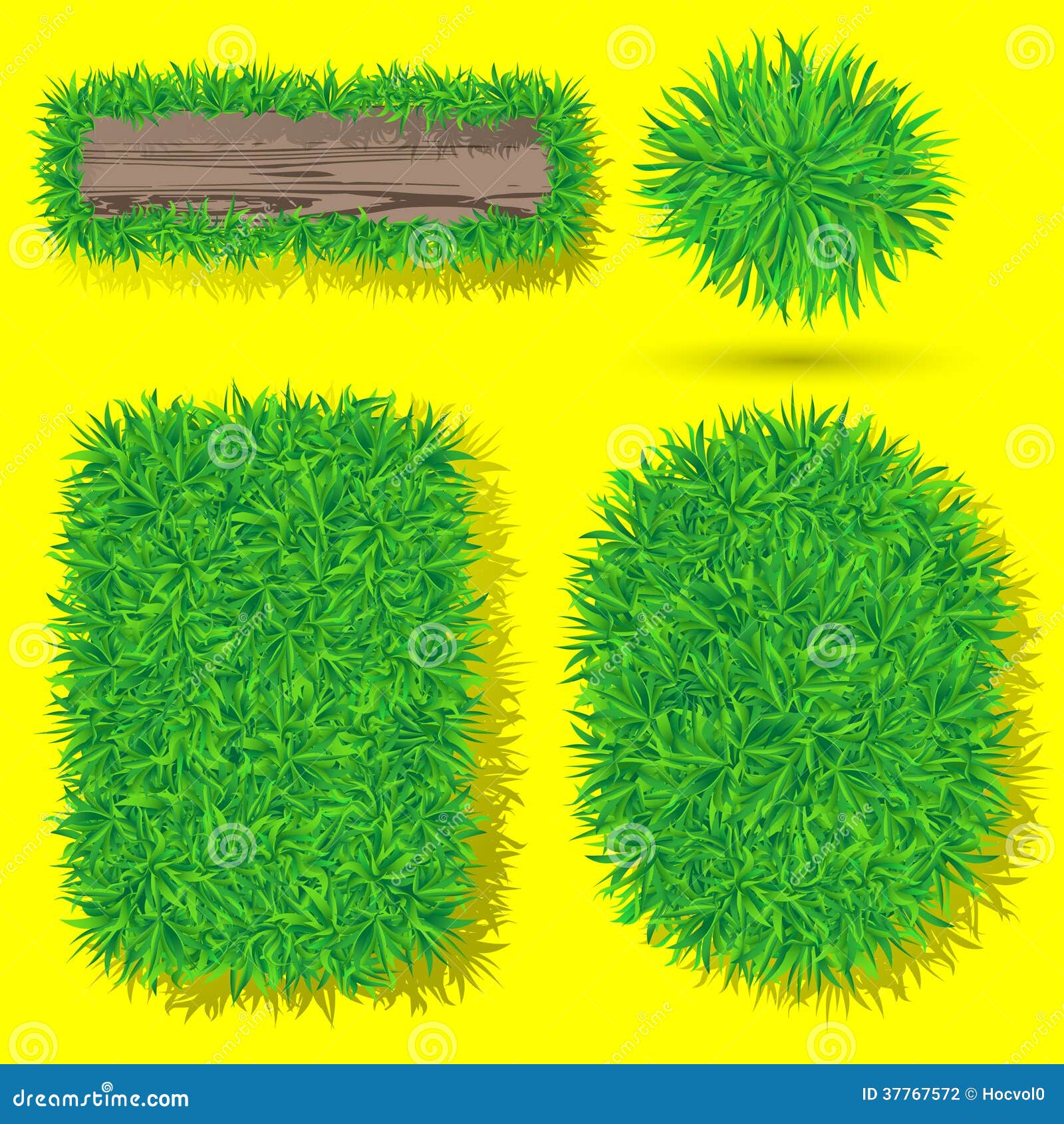 Vector grass objects stock vector. Illustration of element - 37767572