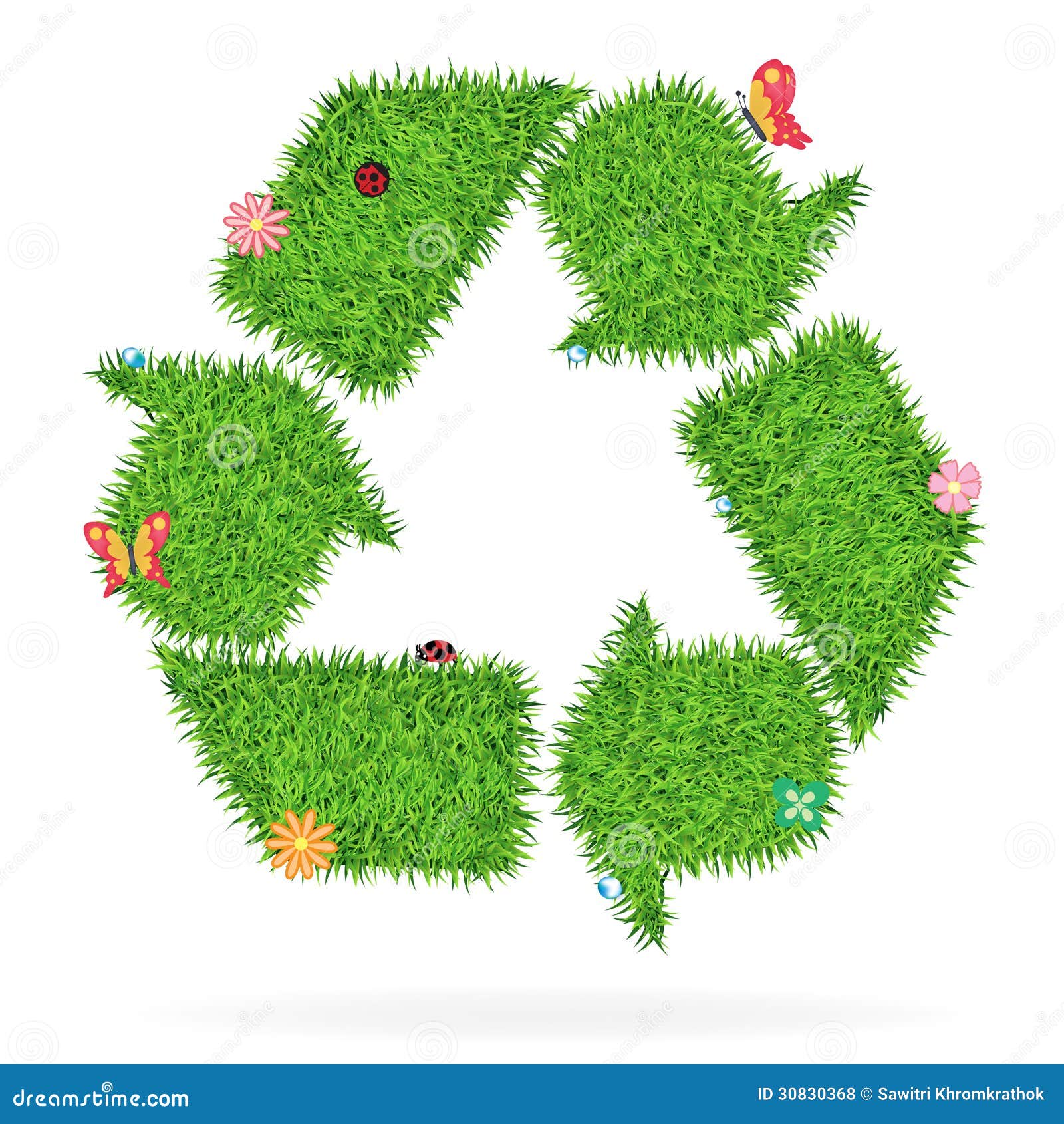 Grass Recycle Symbol Royalty-Free Stock Photography | CartoonDealer.com ...