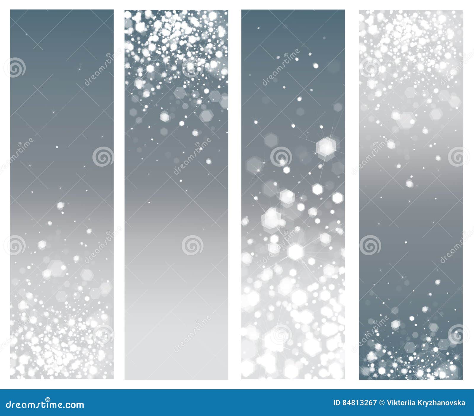 Vector Gray Abstract Banners. Stock Vector - Illustration of lights ...