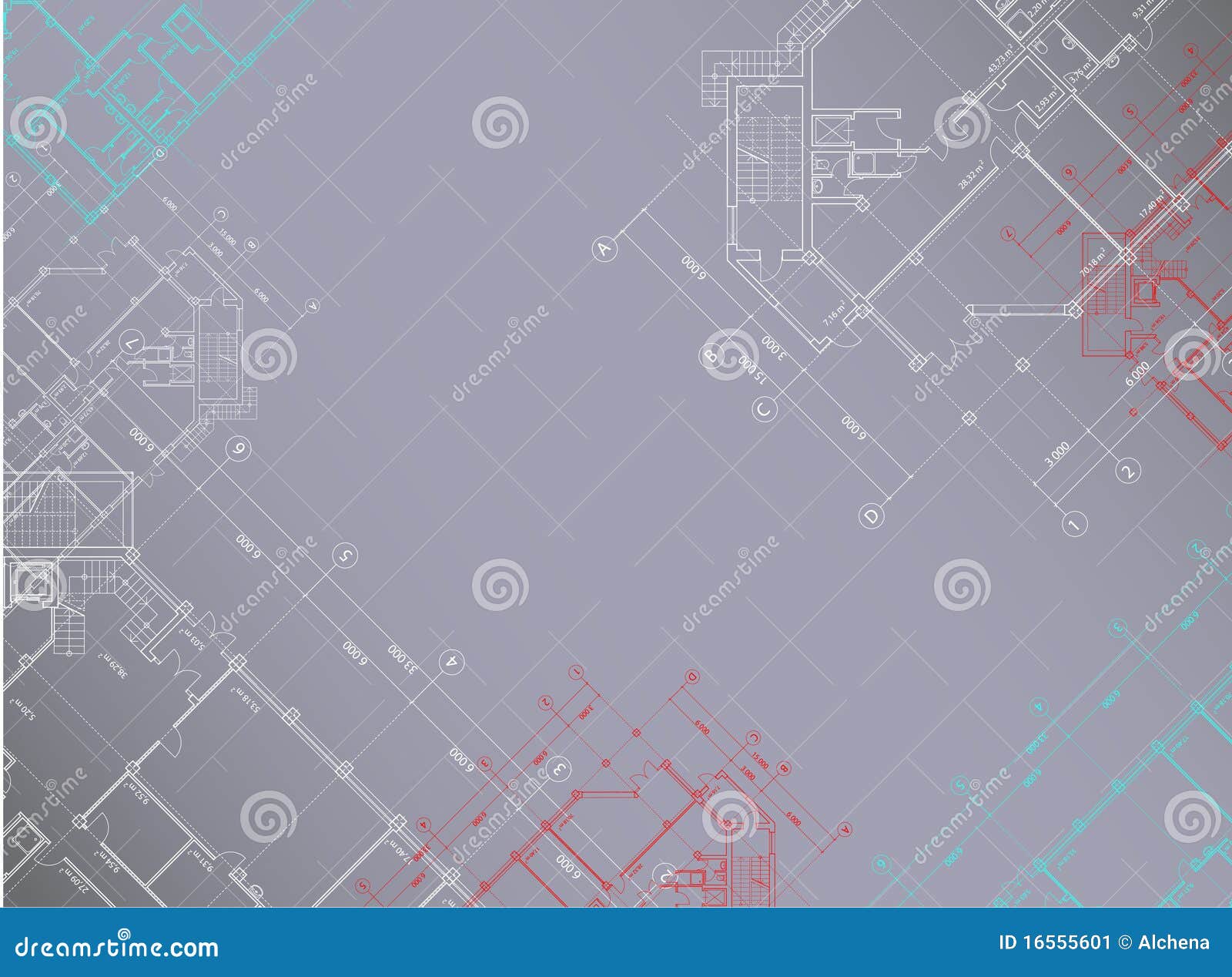 Vector Gray Architectural Background Horizontal Stock Vector ...