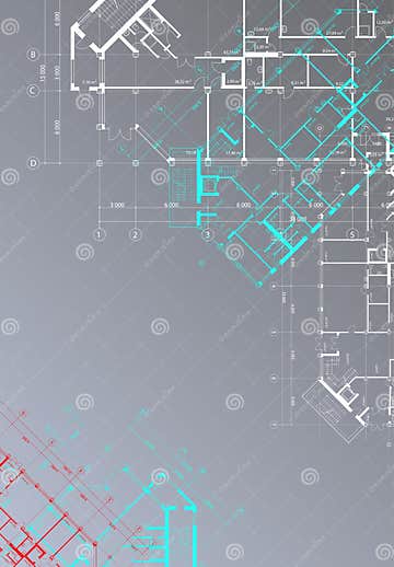 Vector Gray Architectural Background Vertical Stock Vector ...