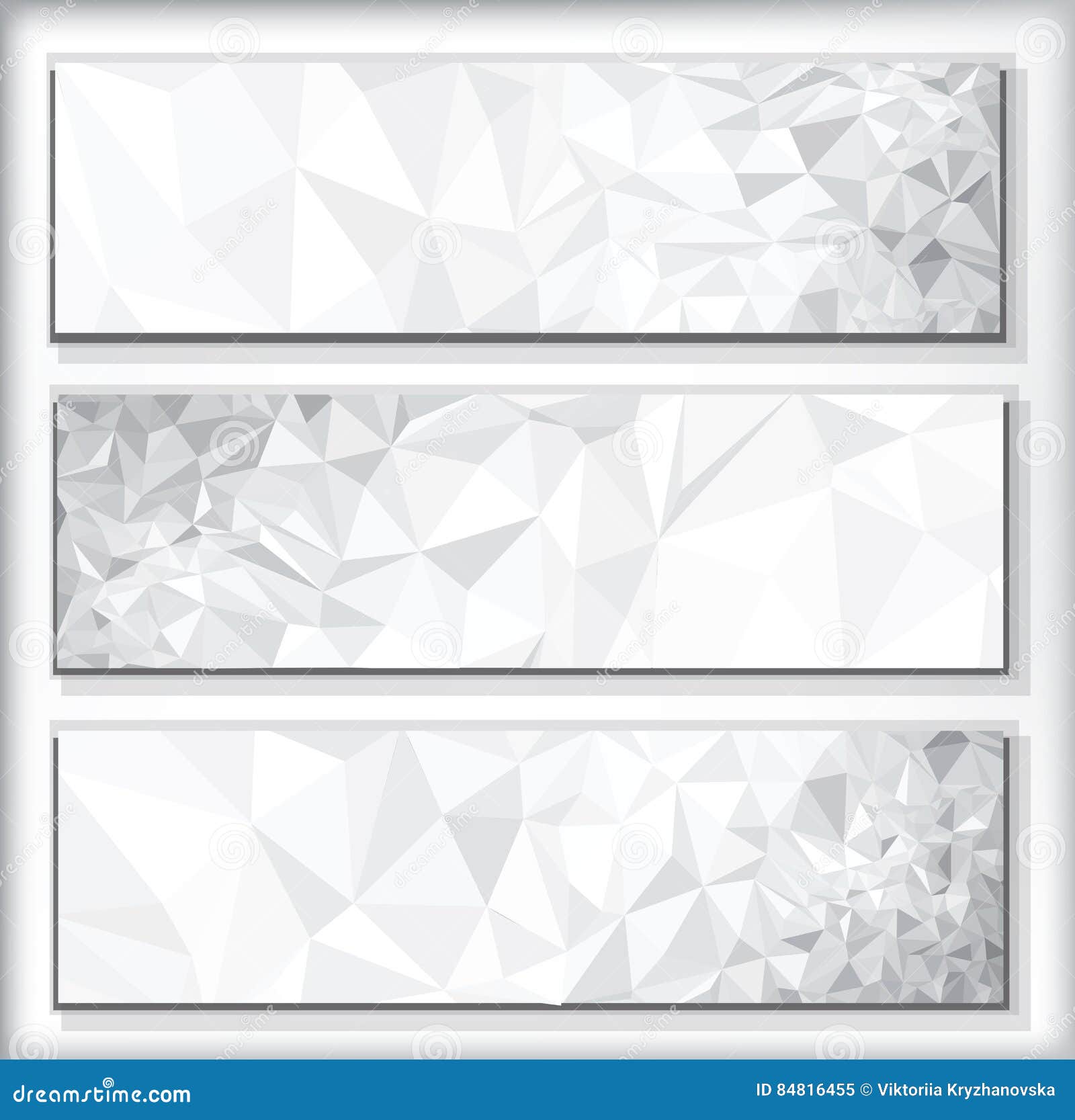 Vector gray banners. stock vector. Illustration of shape - 84816455