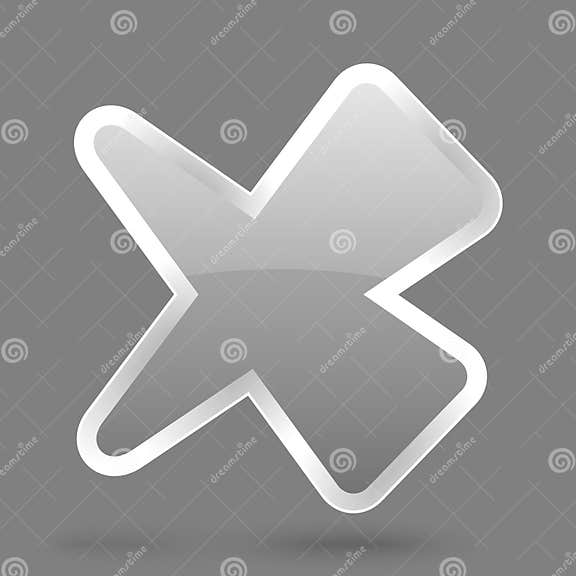 Vector Gray Check Negative Symbol Stock Vector - Illustration of ...
