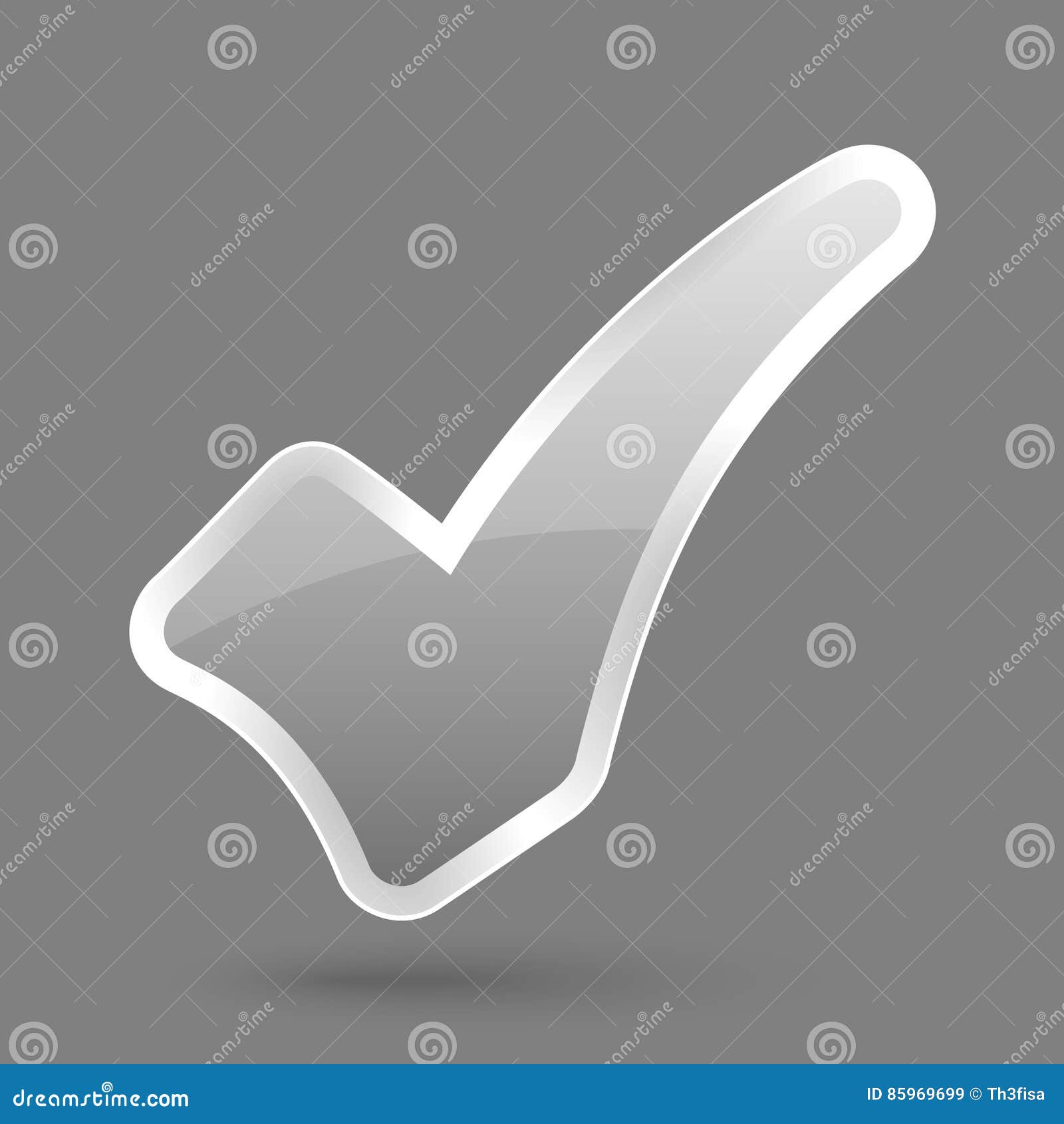 Vector Gray Check Positive Symbol Stock Vector - Illustration of good ...