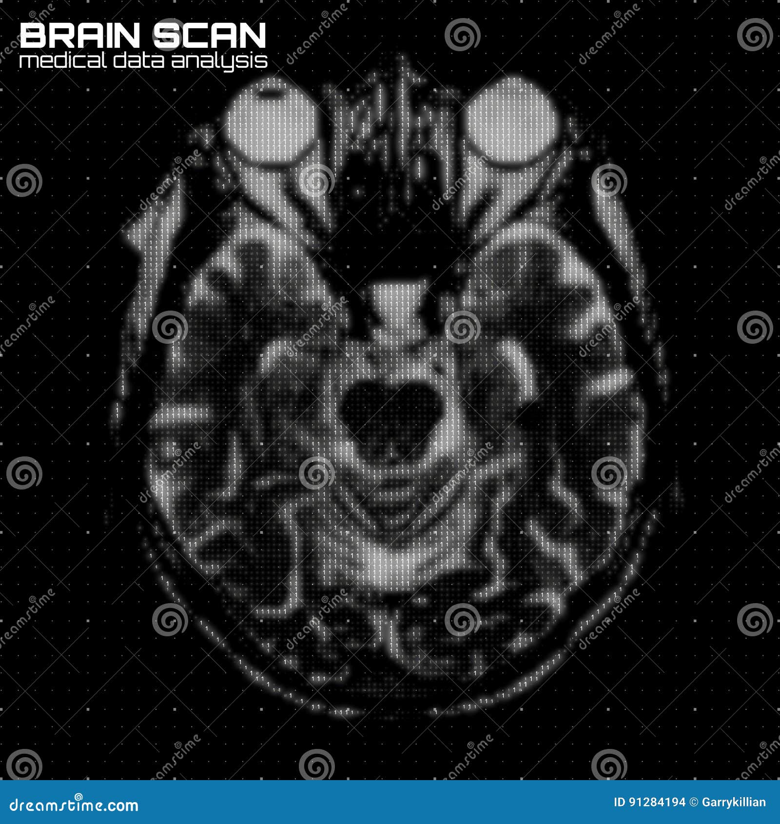 Brain Tomography Line Icon, Medicine Concept, Brain Examination Sign On ...