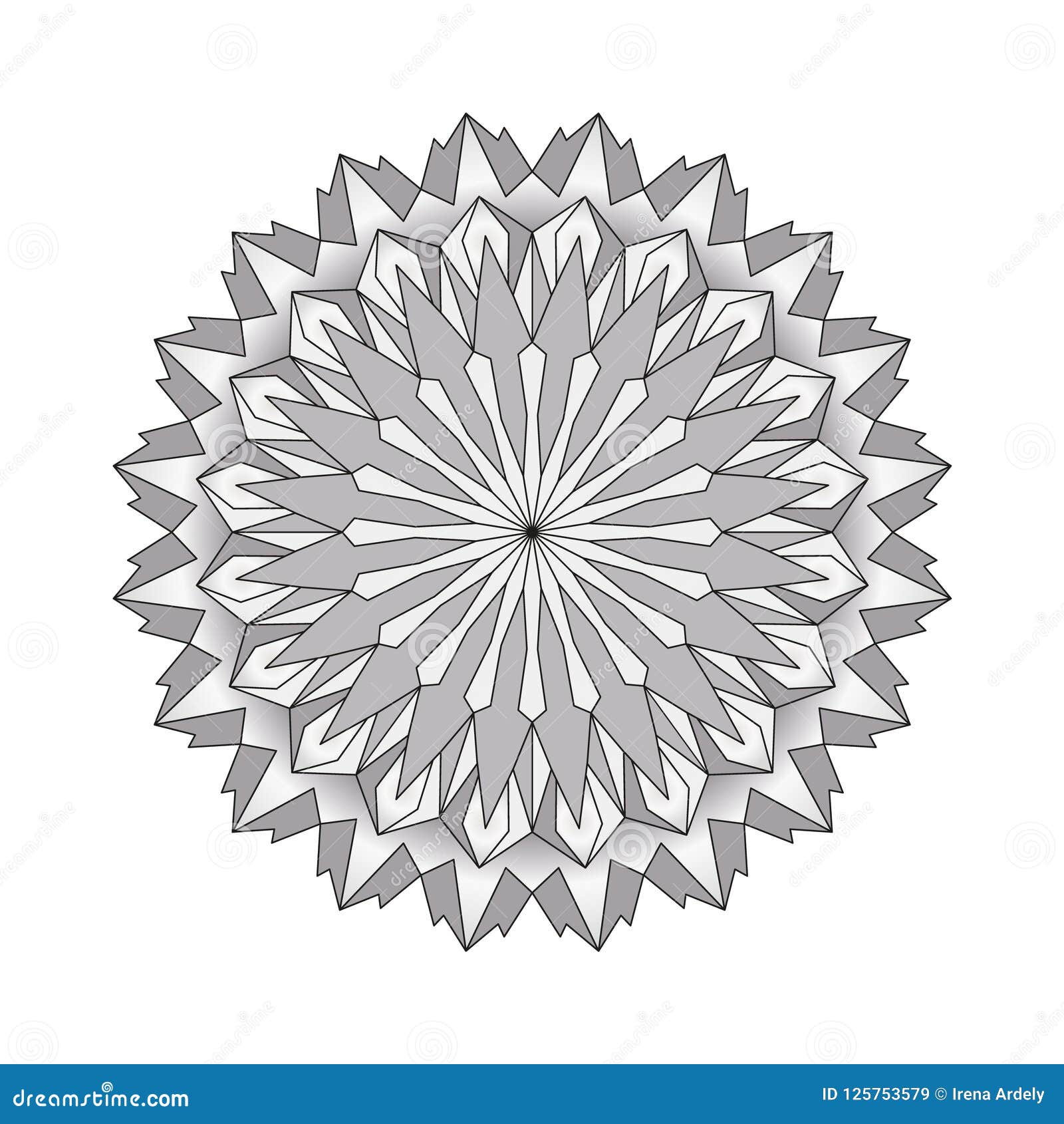 Vector Grayscale Round Simple Mandala - Adult Coloring Book Page Stock ... Vector Grayscale Round Simple Mandala - Adult Coloring Book Page Stock ...