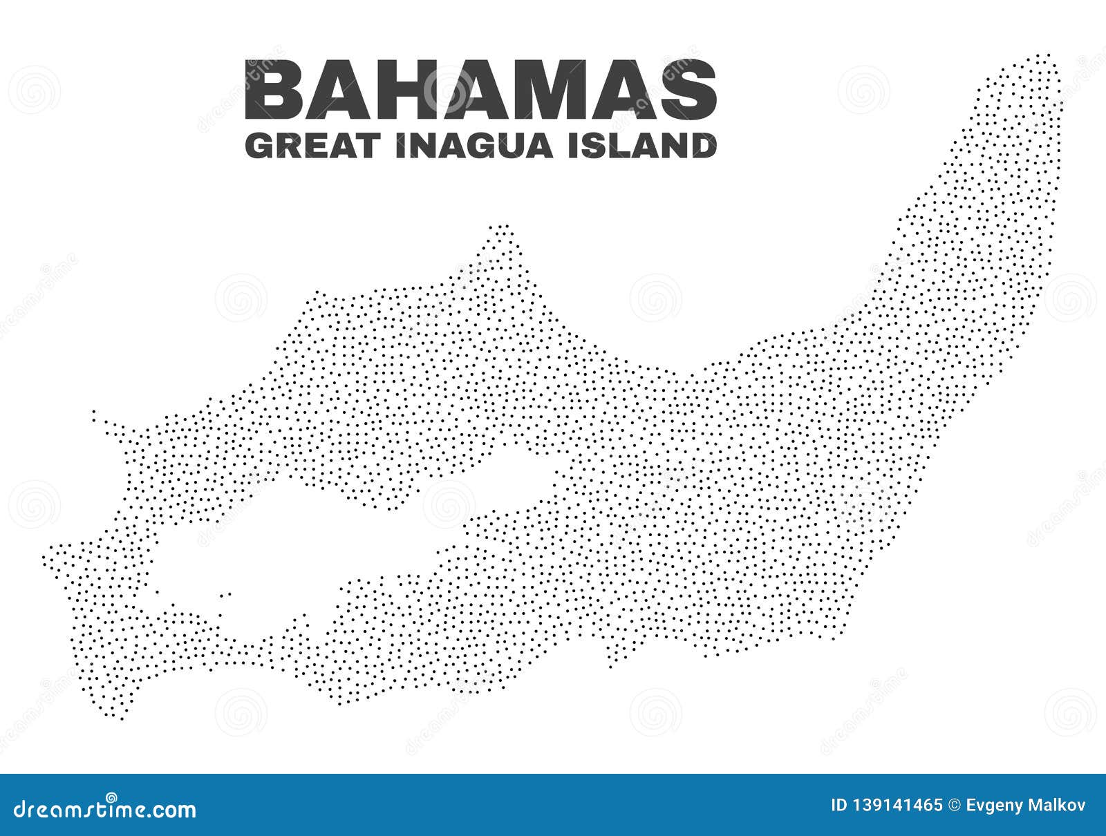 Vector Great Inagua Island Map of Points Stock Vector - Illustration of ...