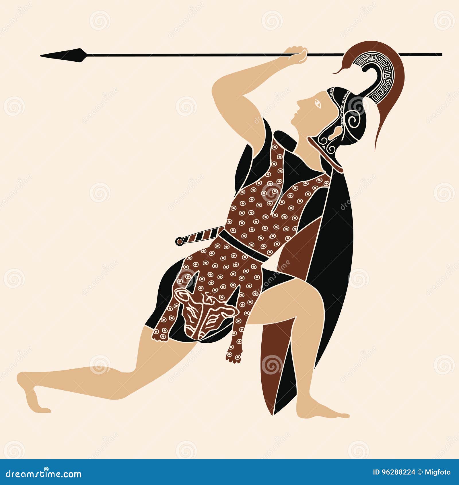 Oedipus And The Sphinx Riddle. Greek Mythology Tale Royalty-Free ...