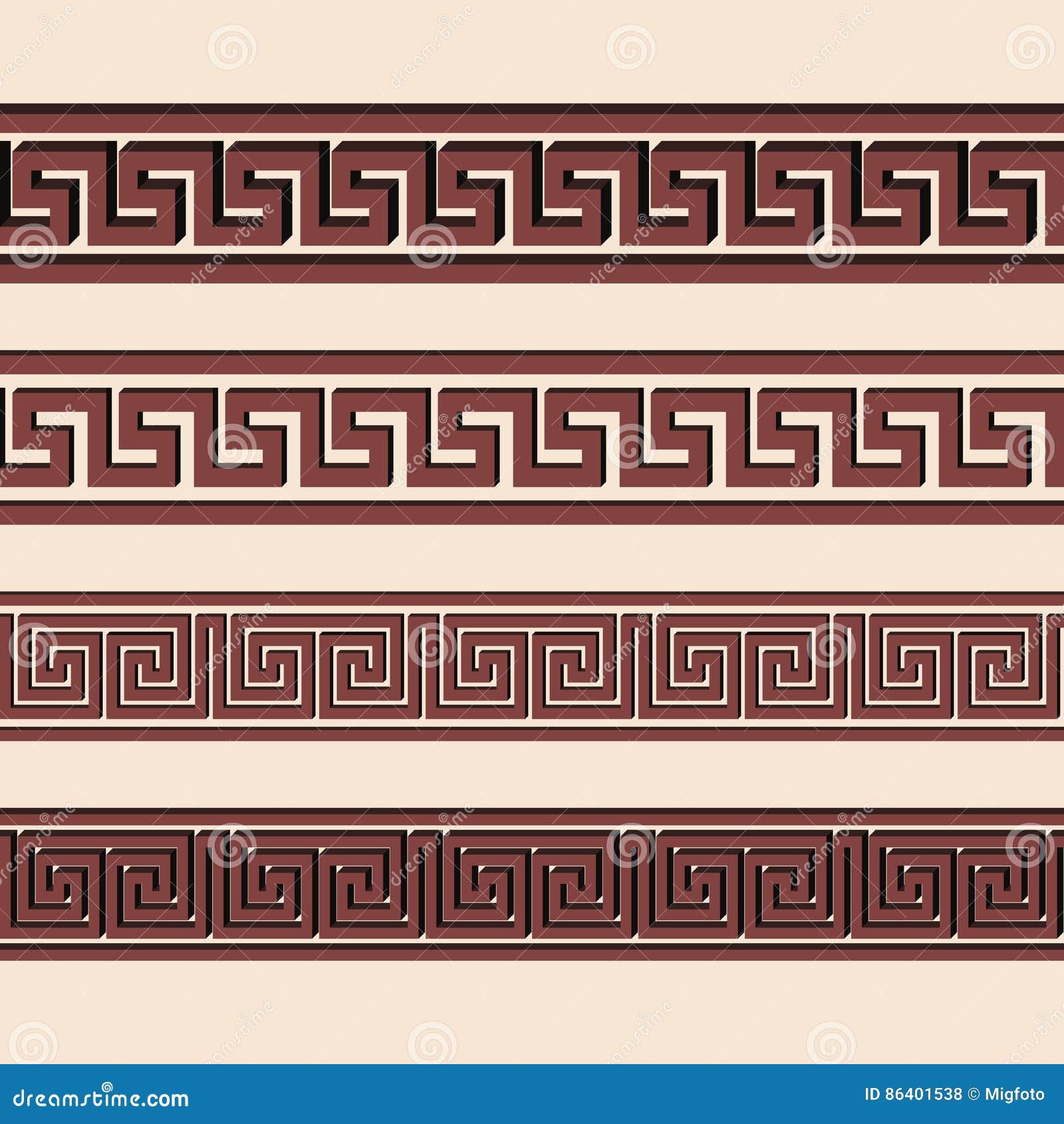 Vector Greek ornament. stock vector. Illustration of ancient - 86401538