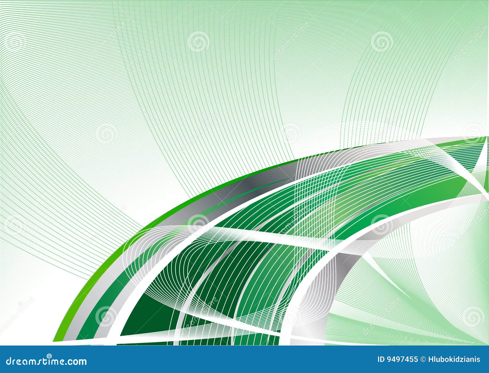 Vector Green Abstract Background Stock Vector - Illustration of line ...