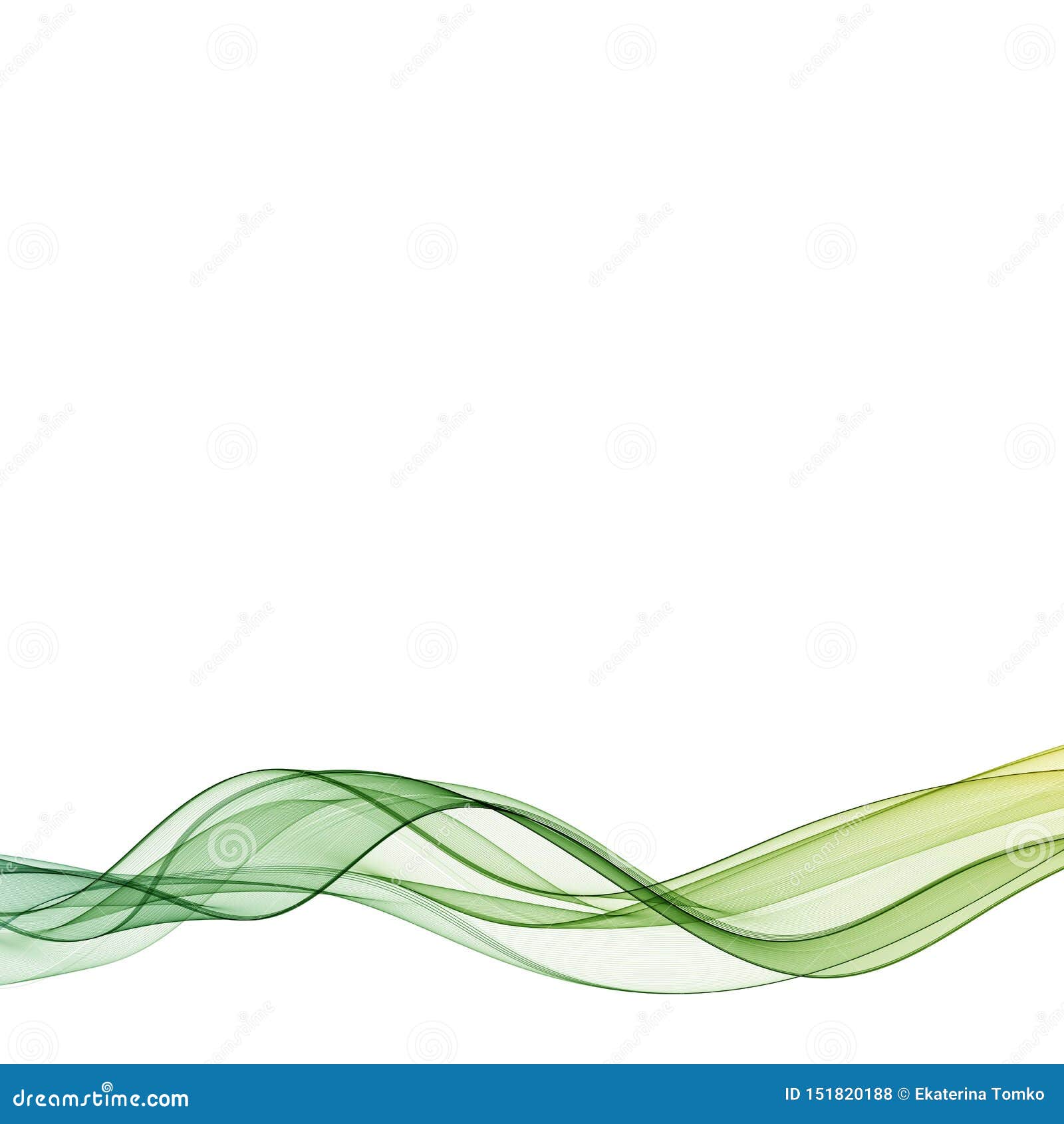Vector Green Abstract Wave. Layout for Advertising. Eps10 Stock Vector ...