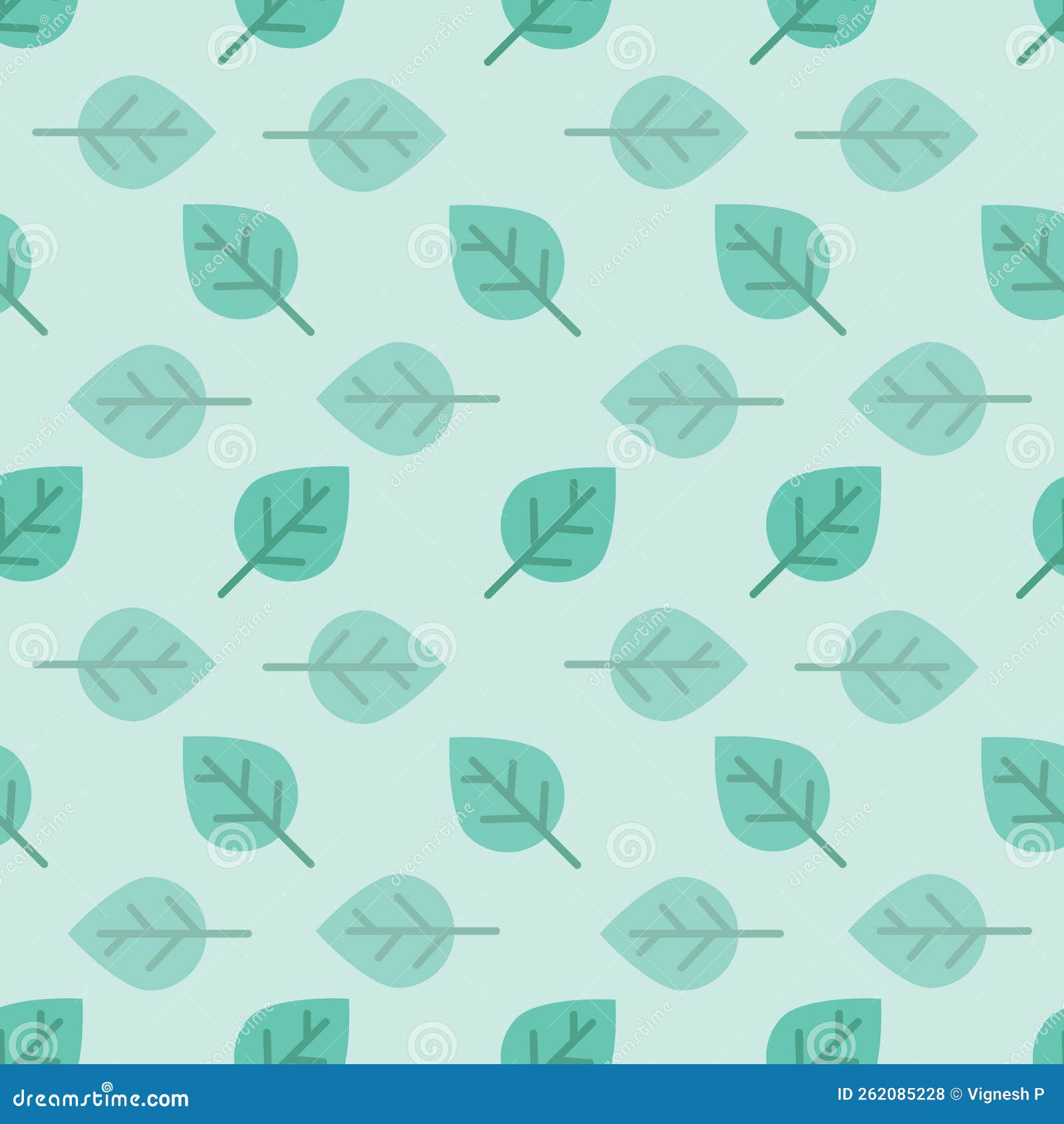 Vector Green Aspen Leaves Repeat Pattern Background Design Stock Vector ...