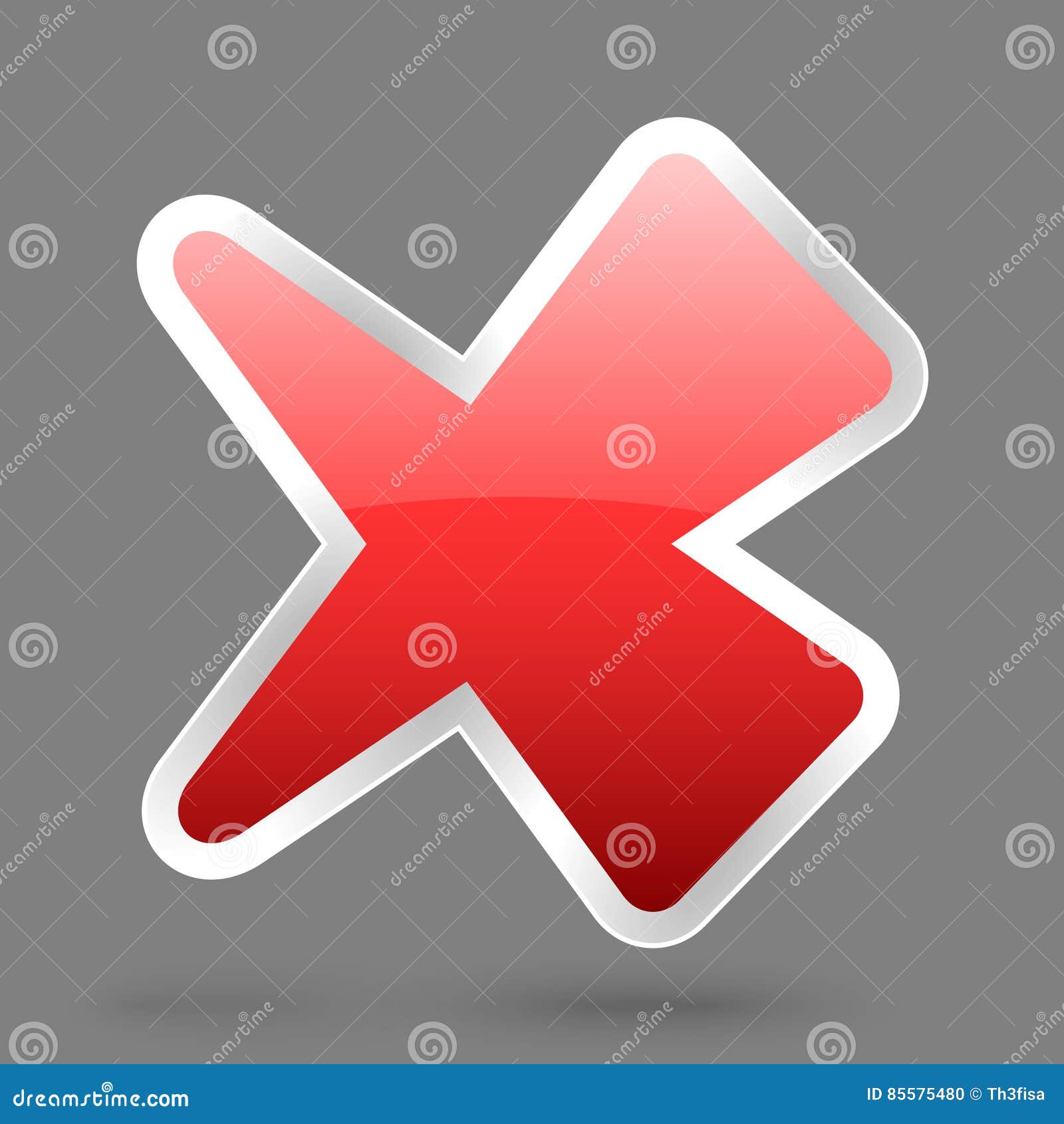 Vector Green Check Negative Symbol Stock Vector - Illustration of false ...