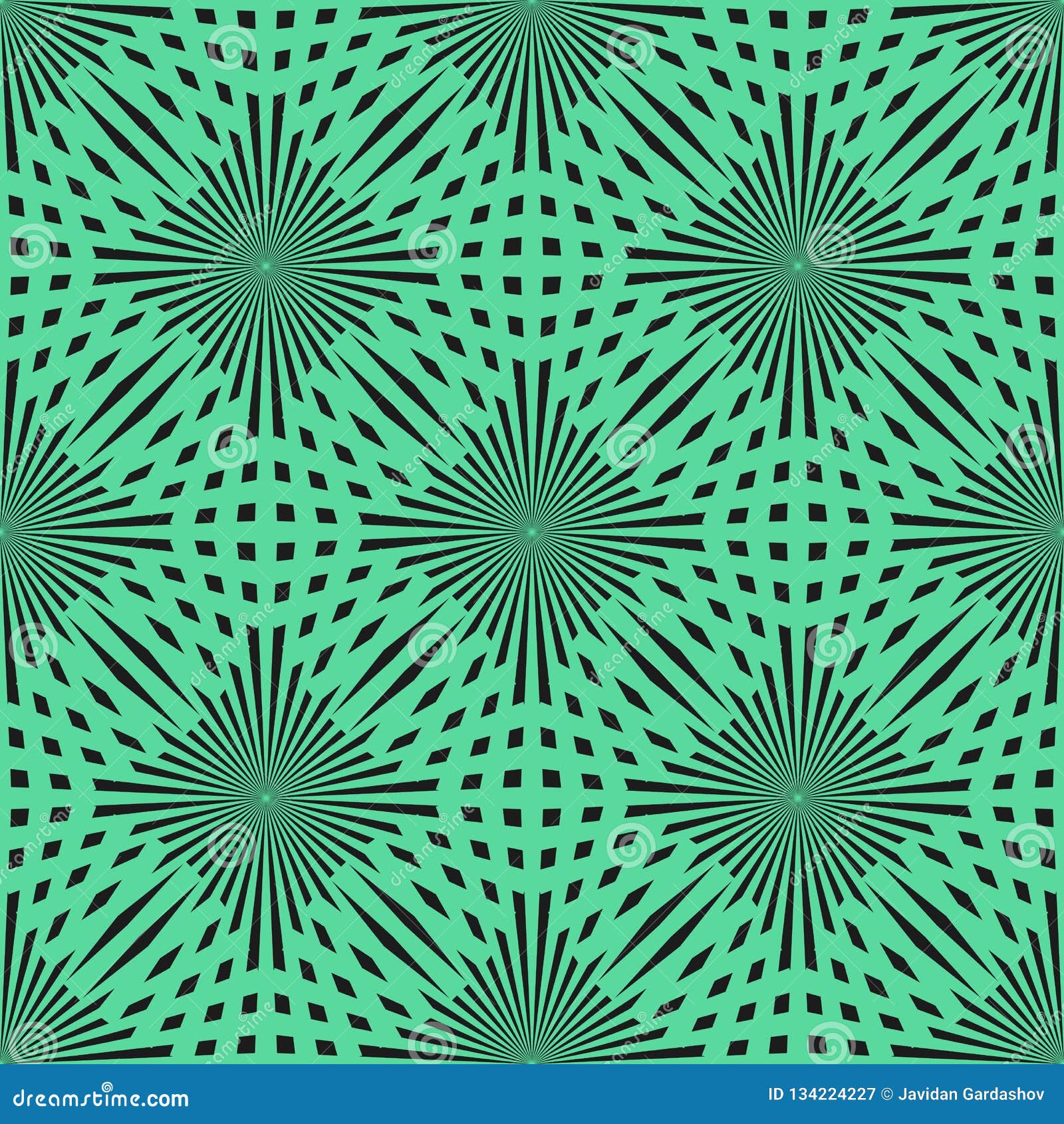 Vector Green Circle Seamless Pattern. Modern Stylish Texture. Repeating ...