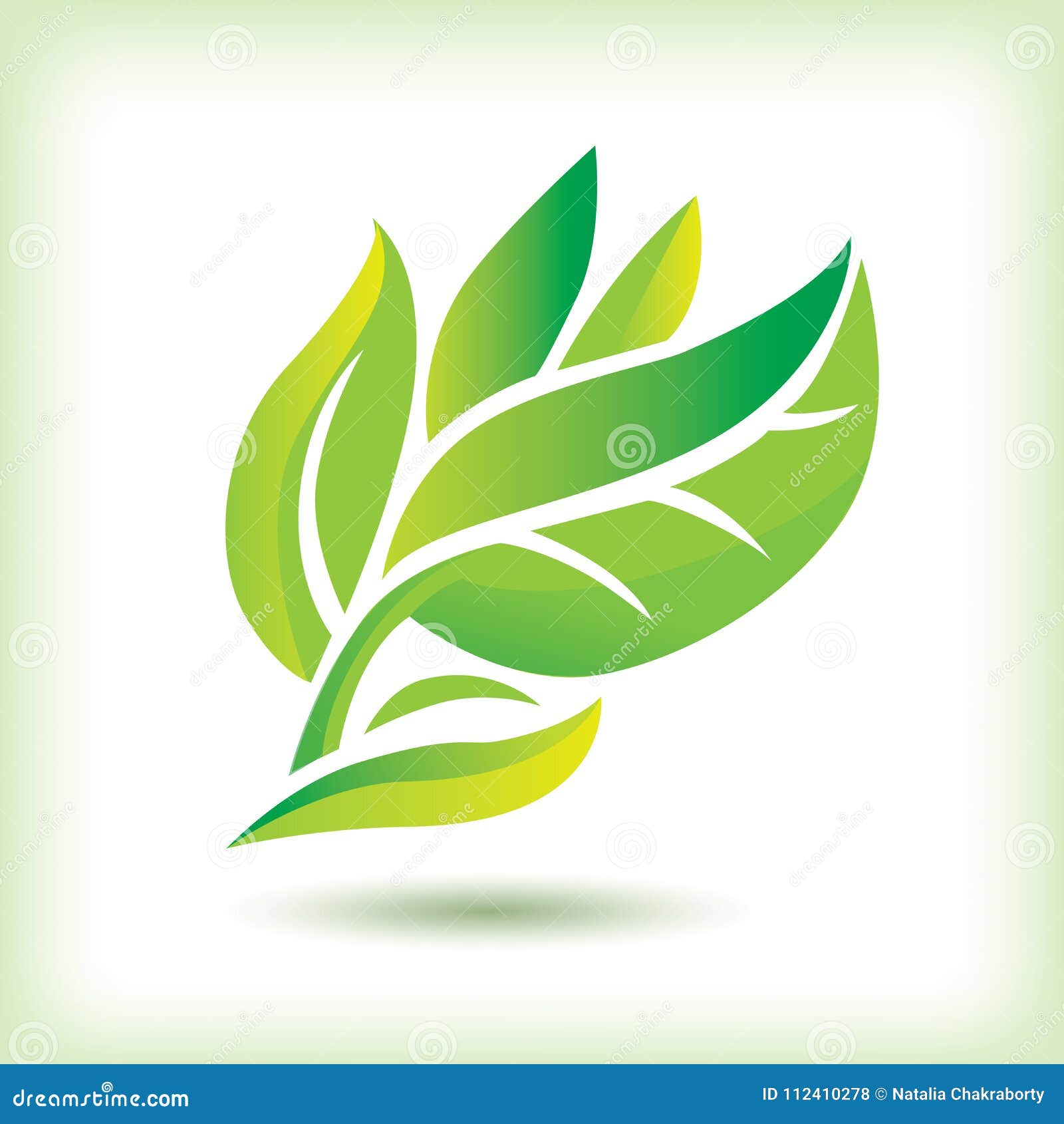 Vector Green Design Elements Stock Vector - Illustration of flower ...