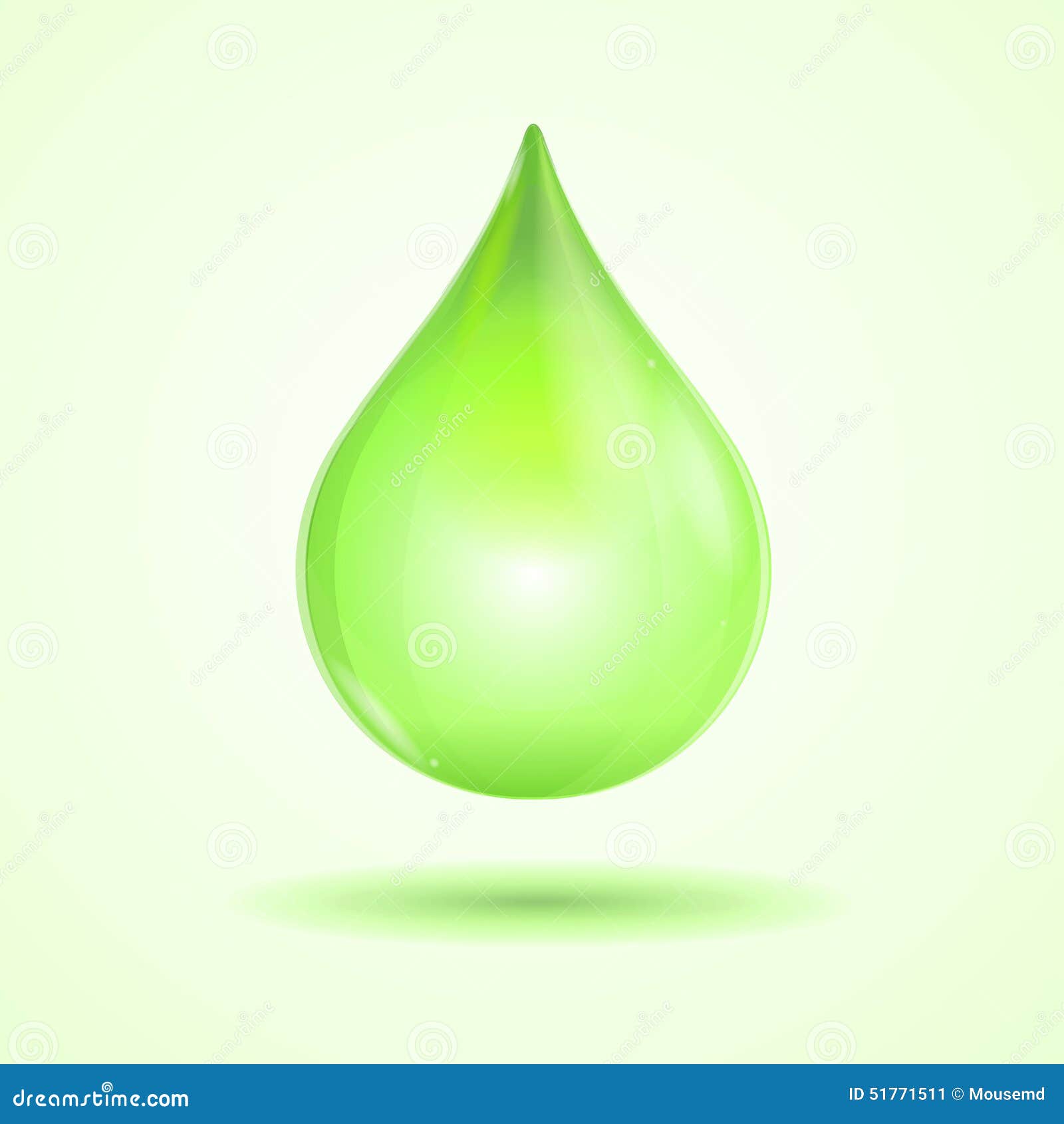 Vector green drop stock vector. Illustration of nature - 51771511