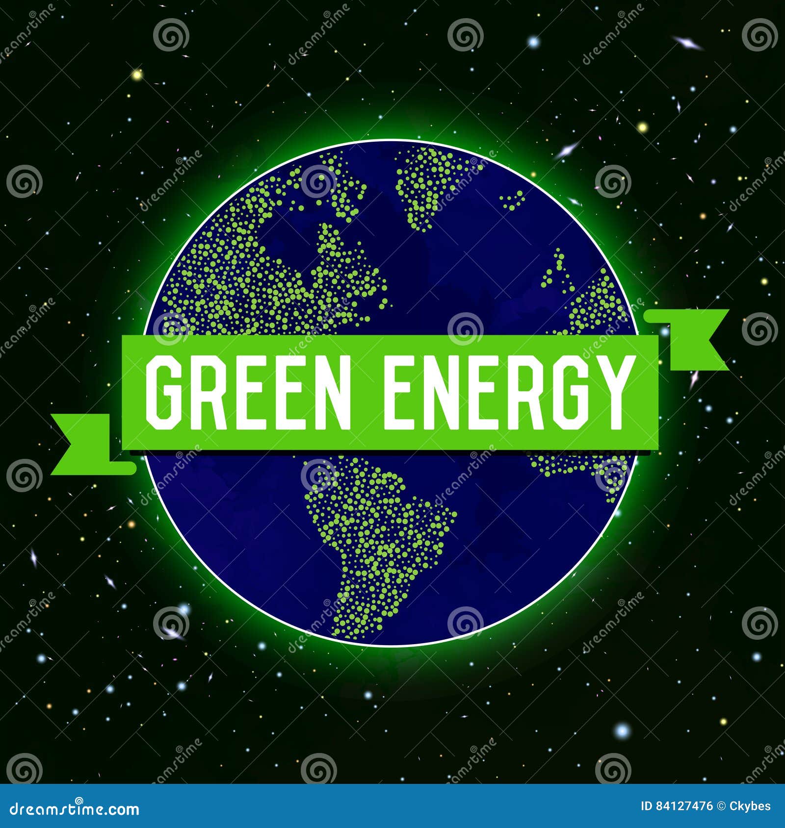 Vector Green Energy Illustration Stock Vector - Illustration of energy ...