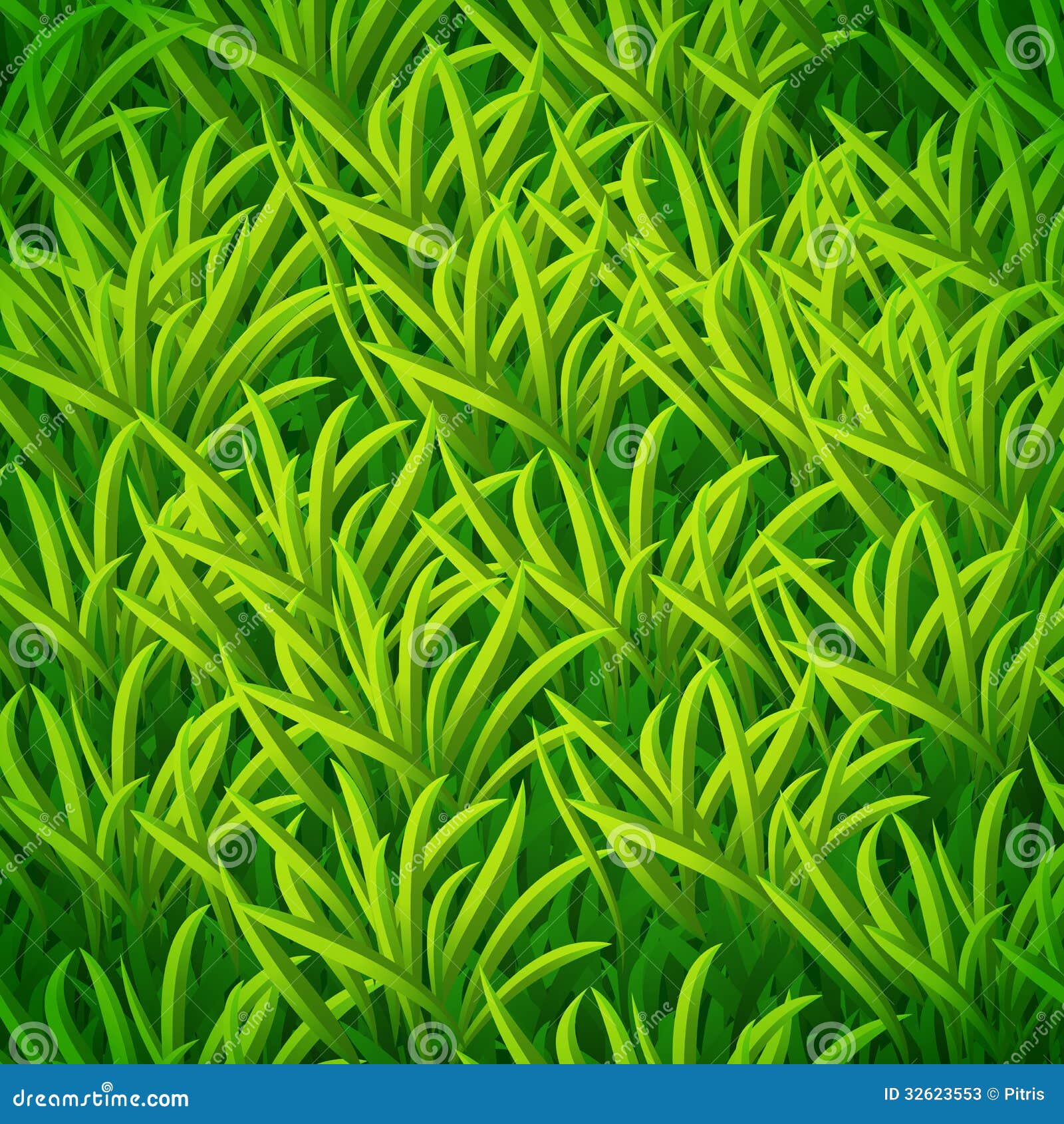 Vector Green Grass Stock Photos - Image: 32623553