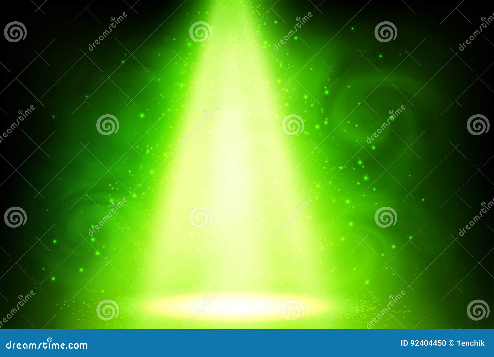 Vector Green Magic Smoky Spot Light Abstract Background Stock Vector ...