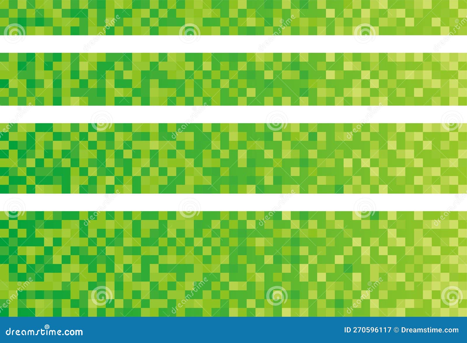 Vector Green Pixel Texture Background Illustration Set Isolated on a ...