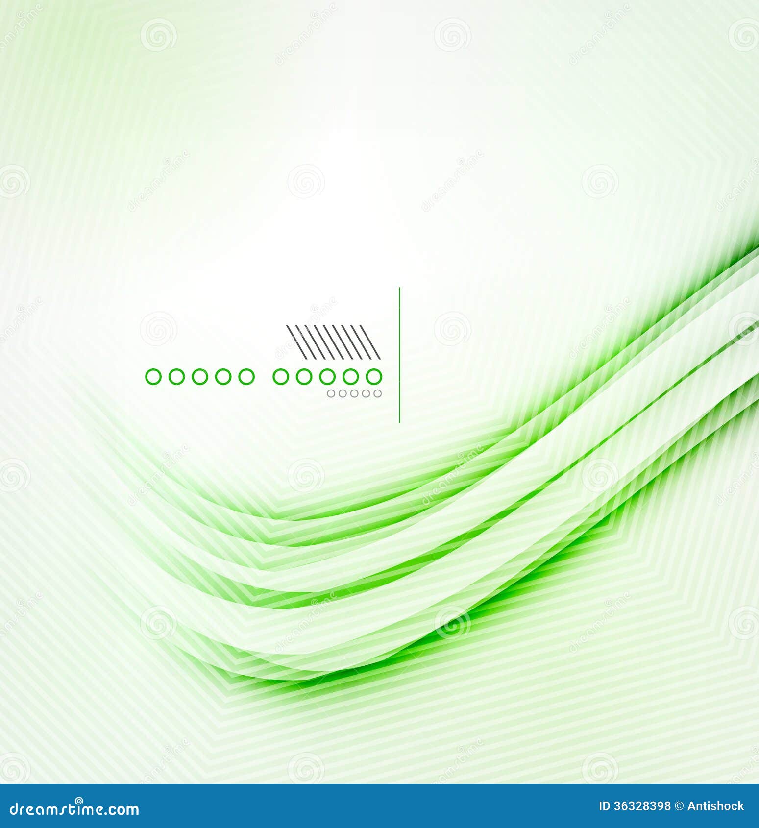 Vector Green Shadow Wave Abstract Background Stock Vector ...