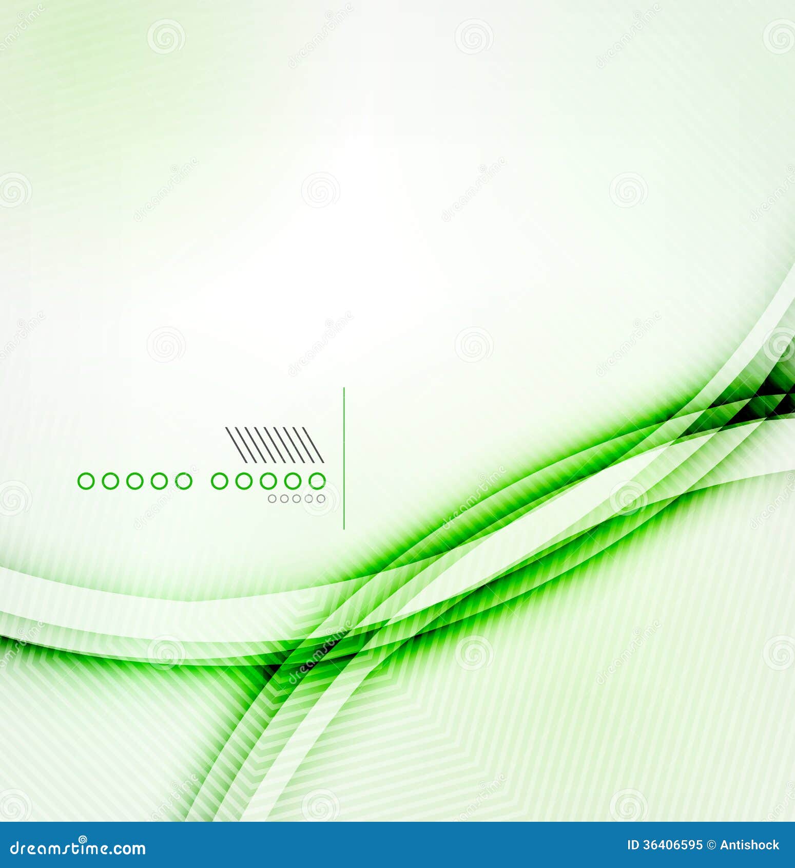 Vector Green Shadow Wave Abstract Background Stock Vector ...