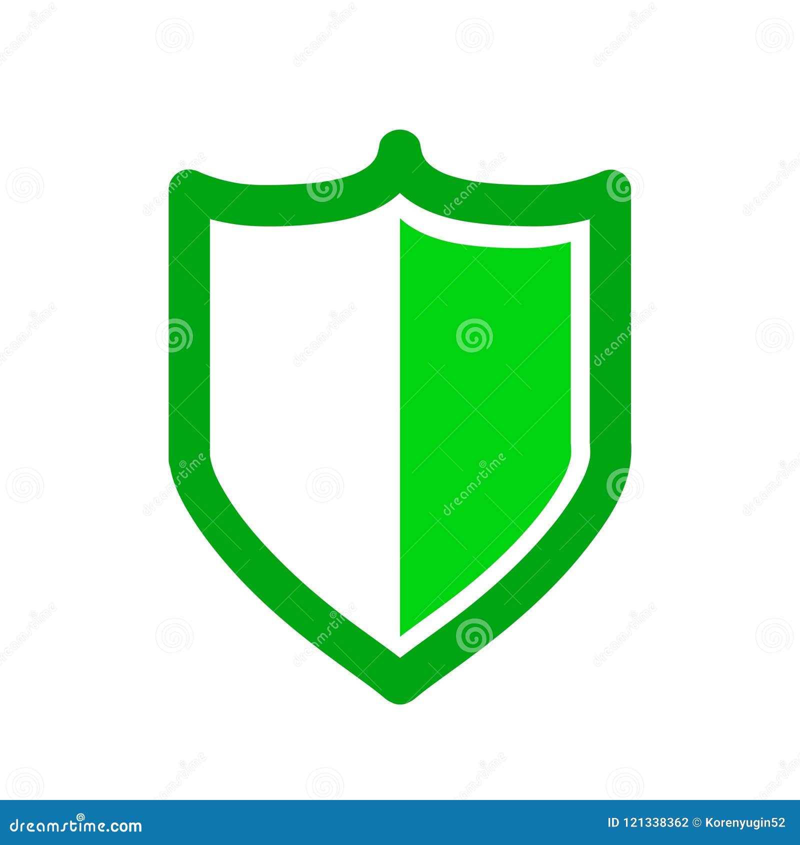 Vector Green Shield Icon. Security Vector Icon. Protection Icon Stock ...