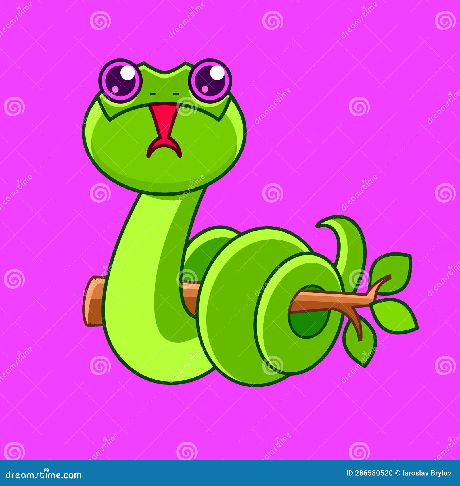 A Snake Slithering Across A Rock Its Scales Shining In The Sunlight ...