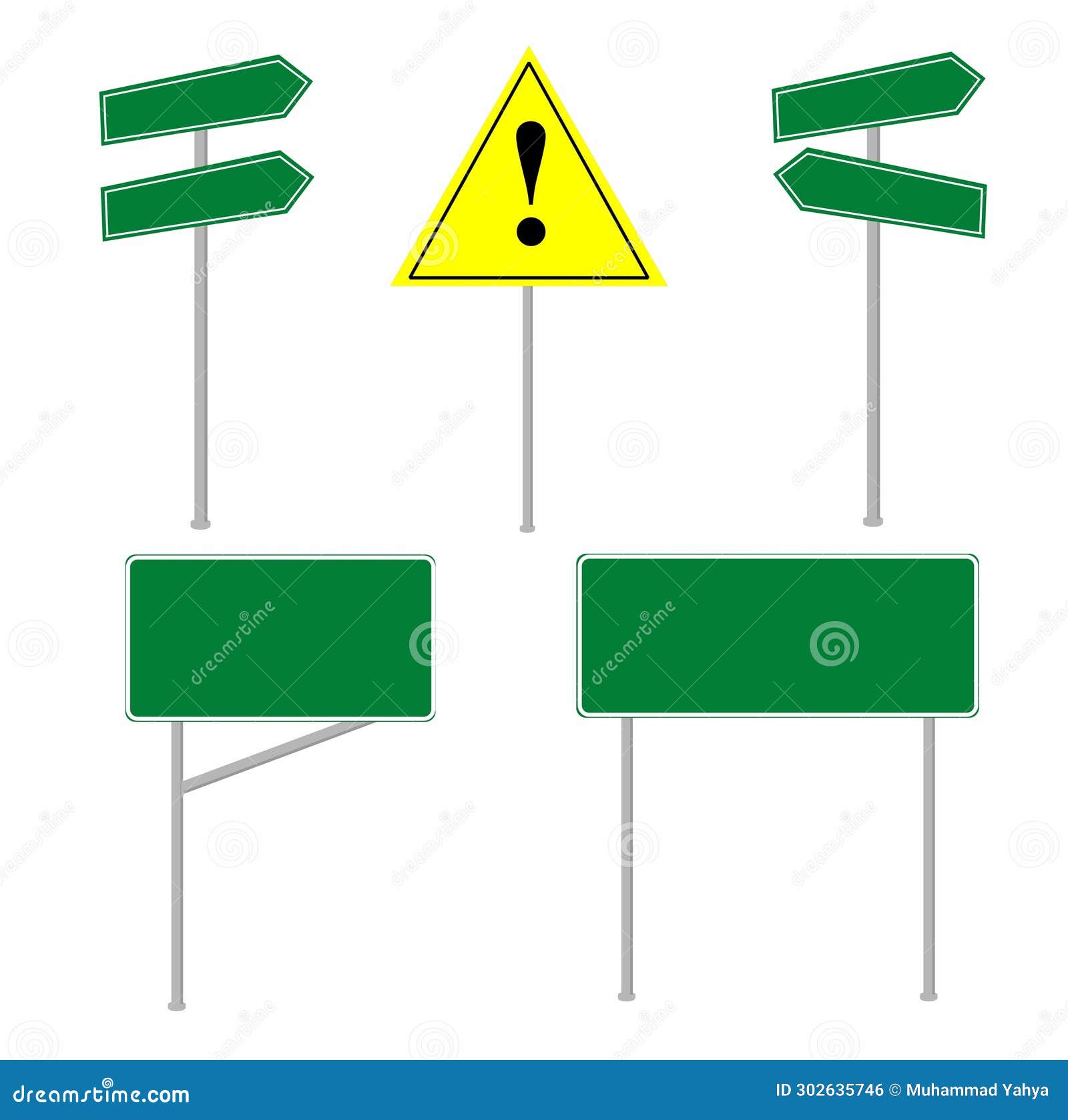Vector Green Symbol for Road Directions Stock Vector - Illustration of ...
