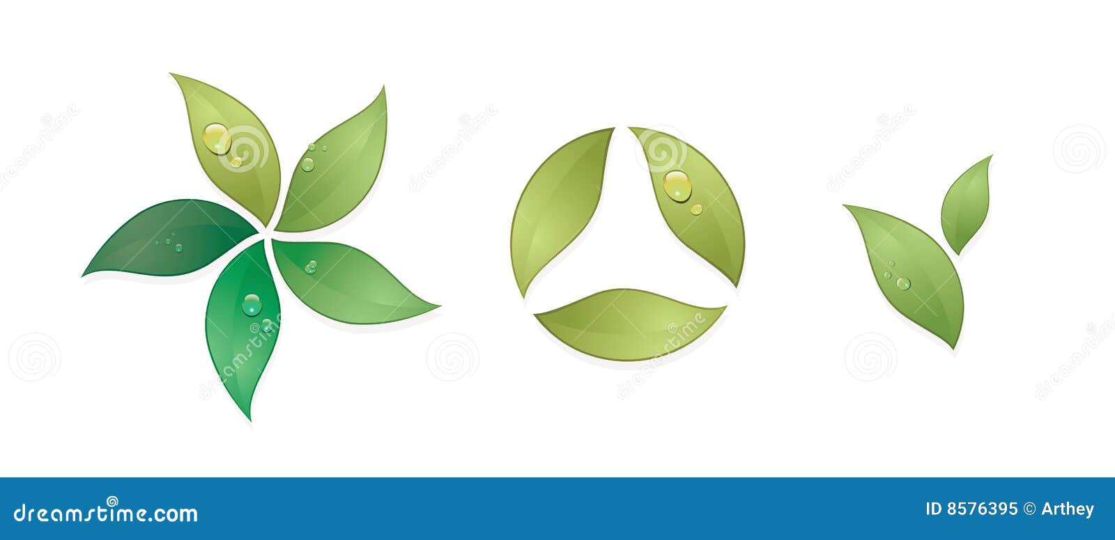 Vector. Green symbols stock vector. Illustration of digitally - 8576395