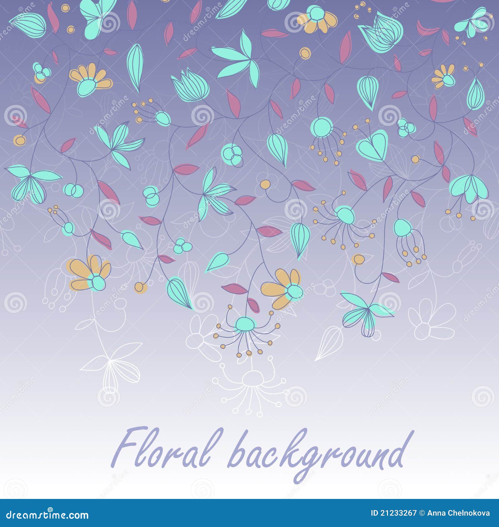 Vector greeting card. stock vector. Illustration of background - 21233267