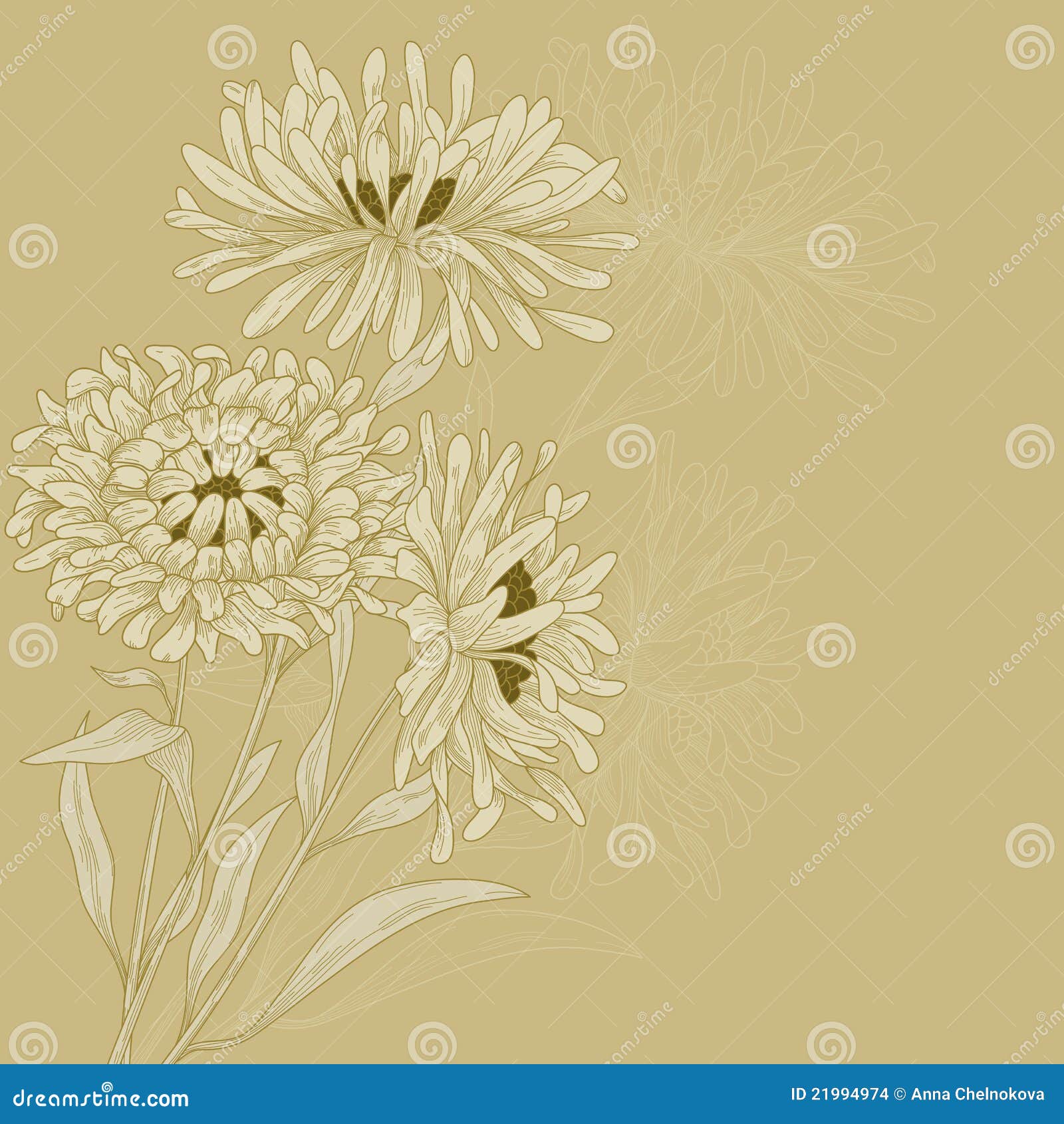 Vector greeting card. stock vector. Illustration of decorative - 21994974