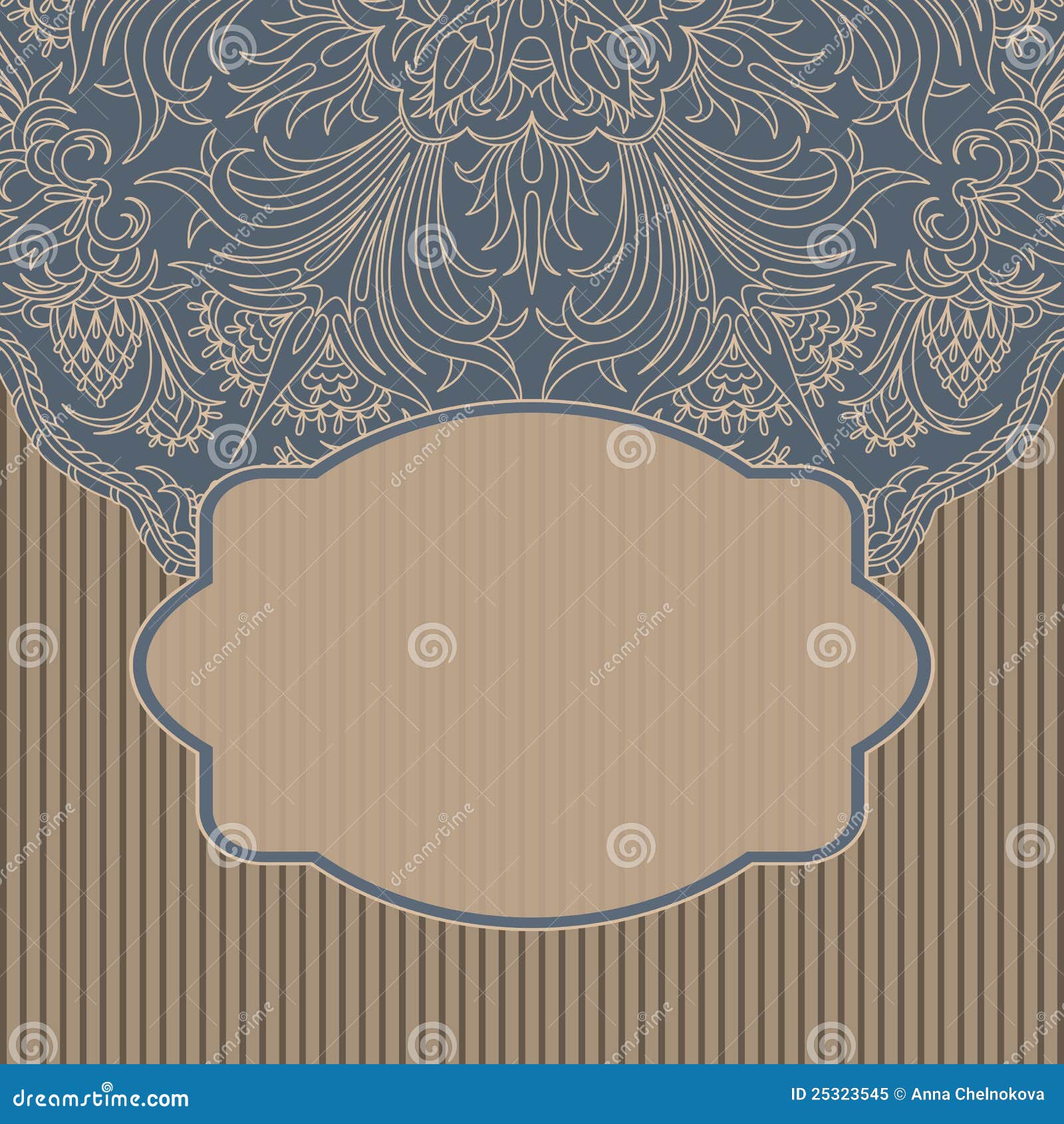 Vector greeting card. stock vector. Illustration of calligraphic - 25323545