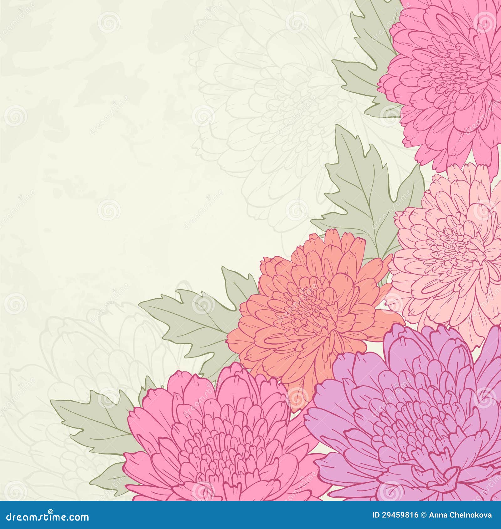 Vector greeting card. stock vector. Illustration of antique - 29459816